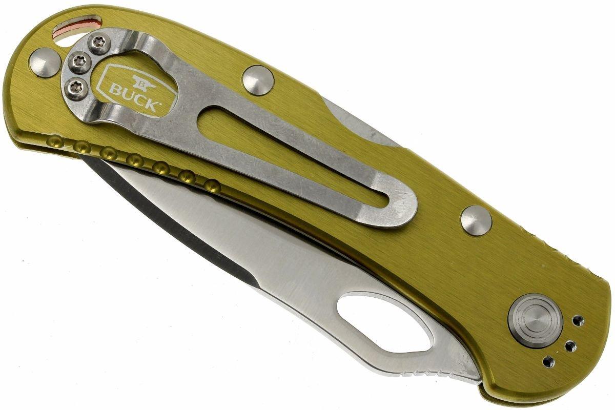 Buck 722 Spitfire 0722GRX1-B plain edge/serrated, green ...