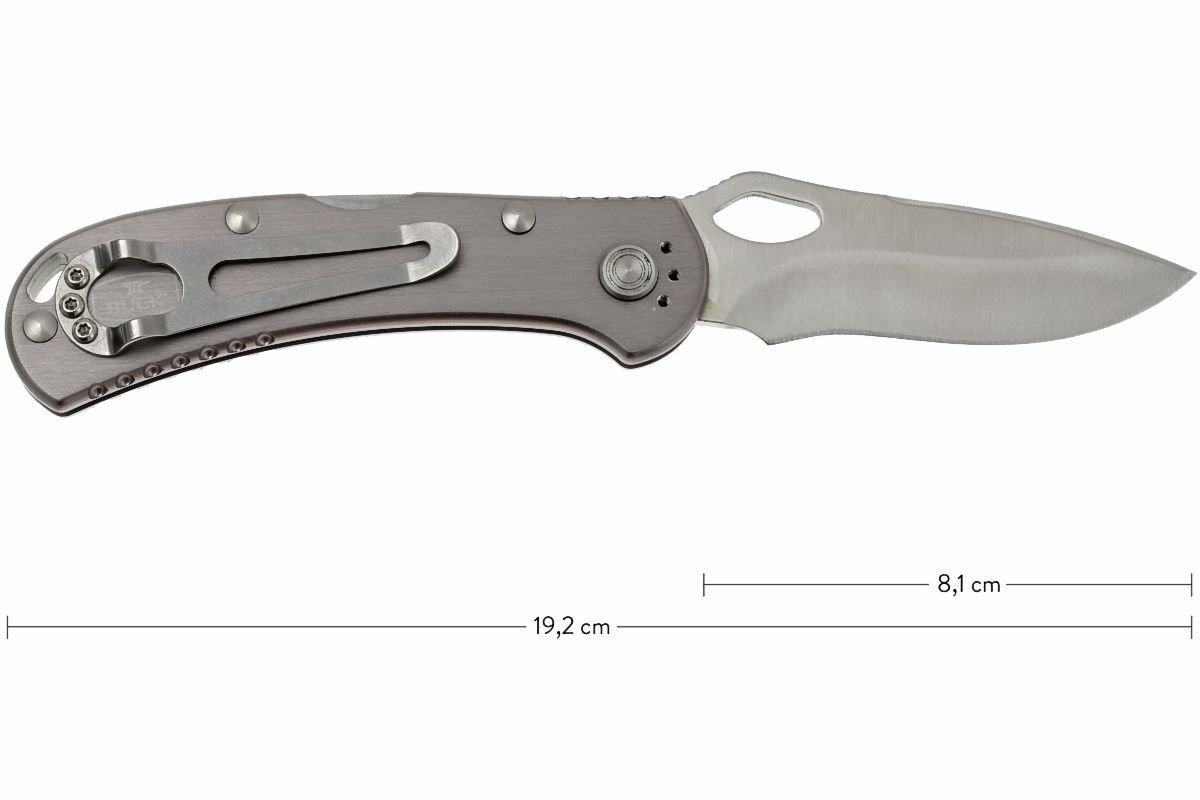 Buck 722 Spitfire 0722GYS1-B plain edge, grey | Advantageously shopping ...