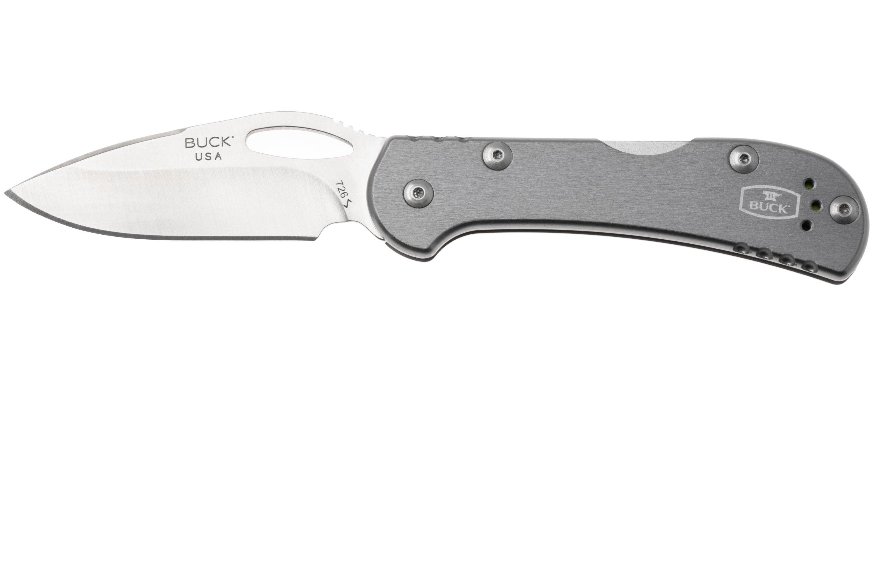 Buck 726 Mini Spitfire 0726 GYS-B plain edge, grey | Advantageously ...