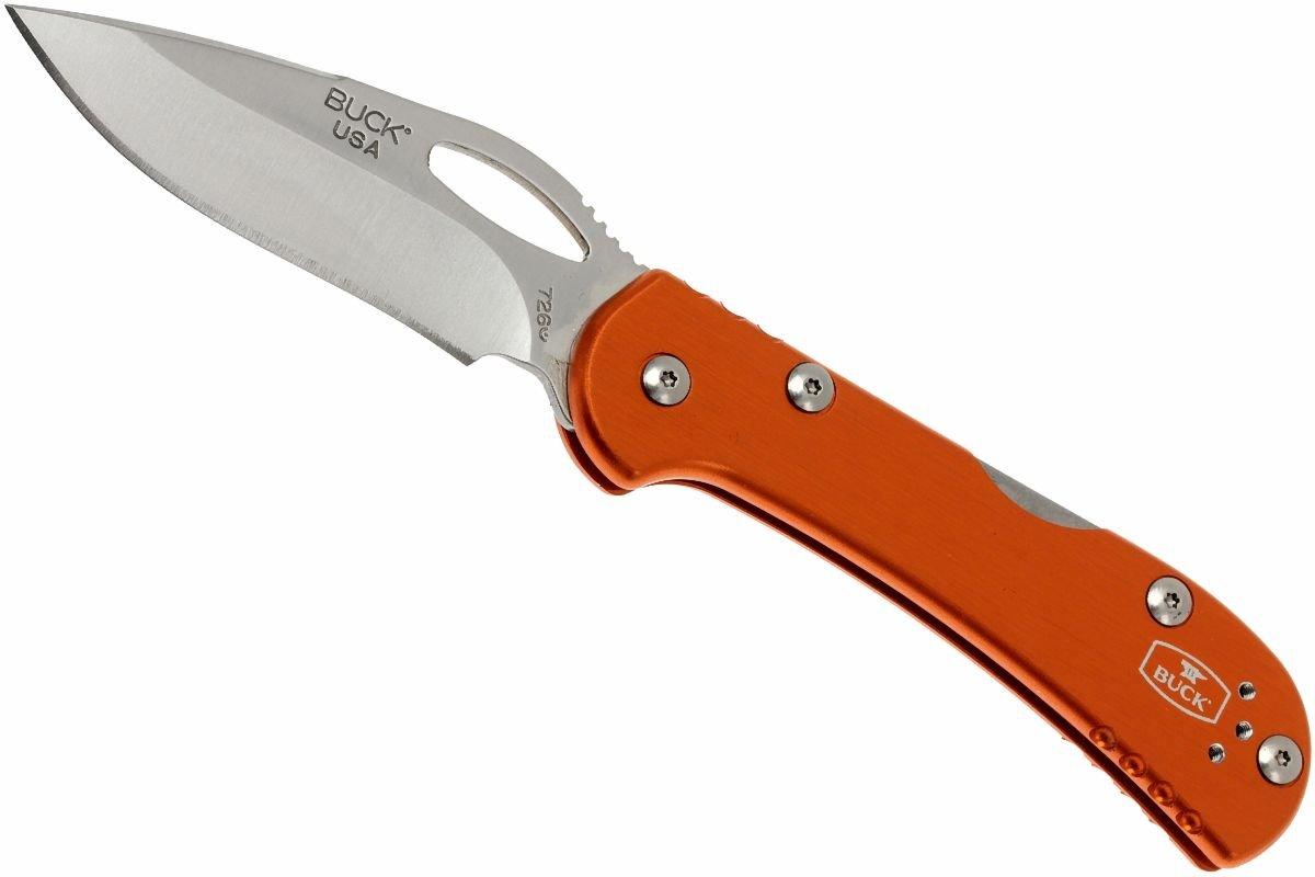 Buck 726 Mini Spitfire 0726 GYS-B plain edge, orange | Advantageously ...