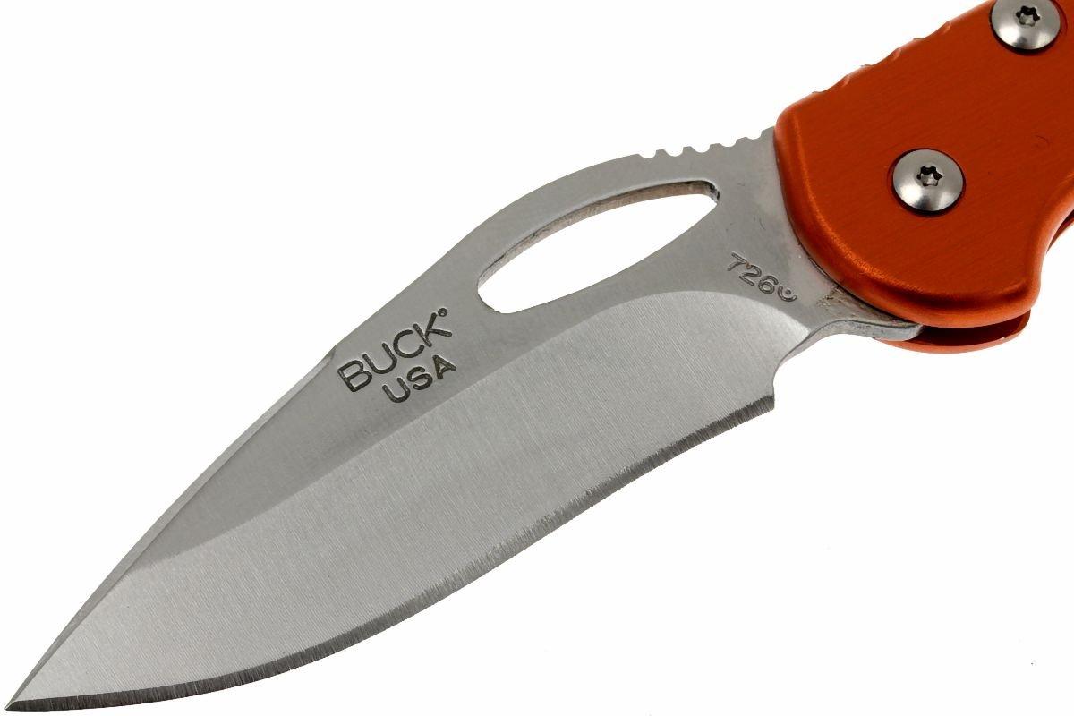 Buck 726 Mini Spitfire 0726 GYS-B plain edge, orange | Advantageously ...