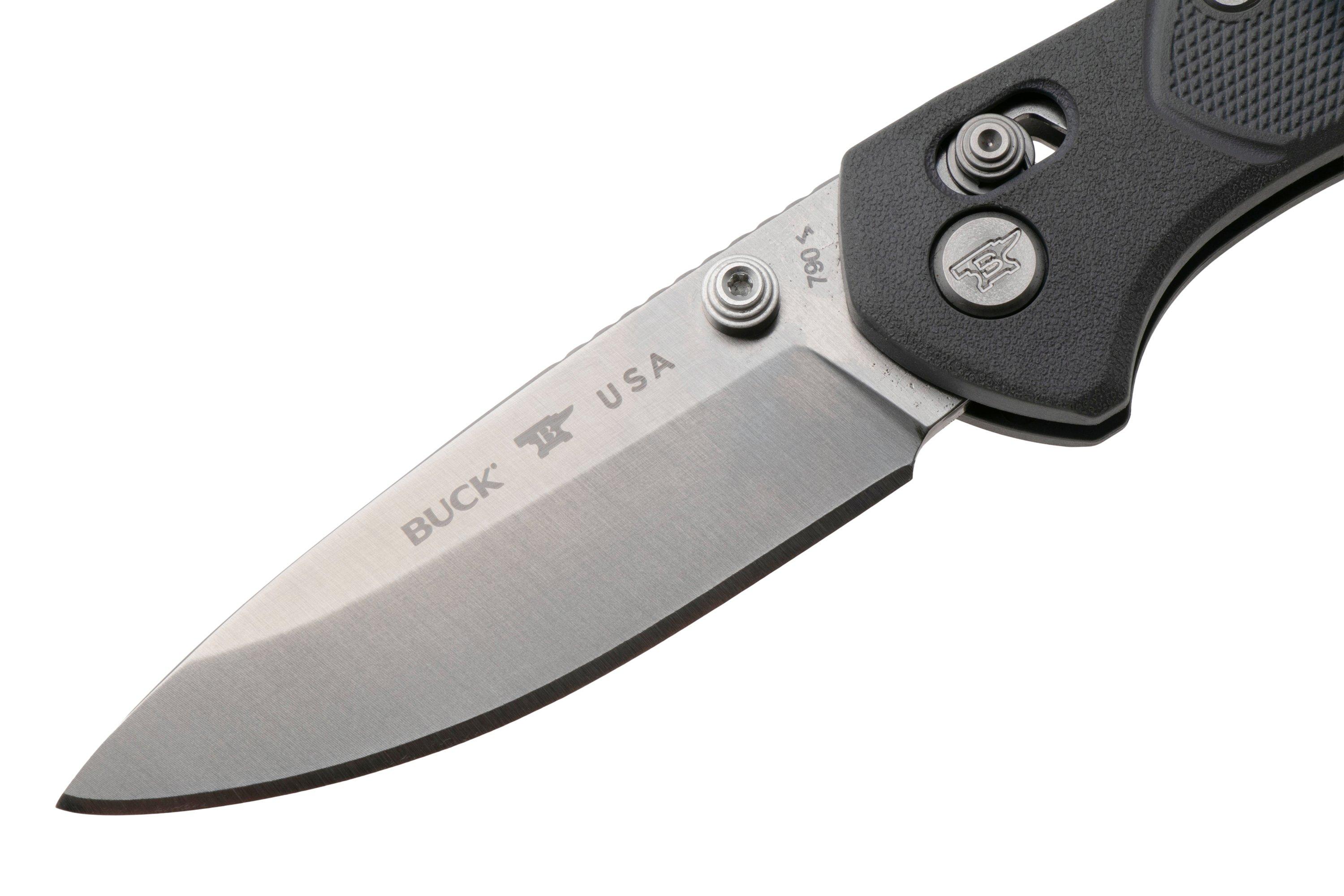 Buck 790 Mini Range Pro 0790GYS1 Satin 154CM, Gray FRN, pocket knife ...