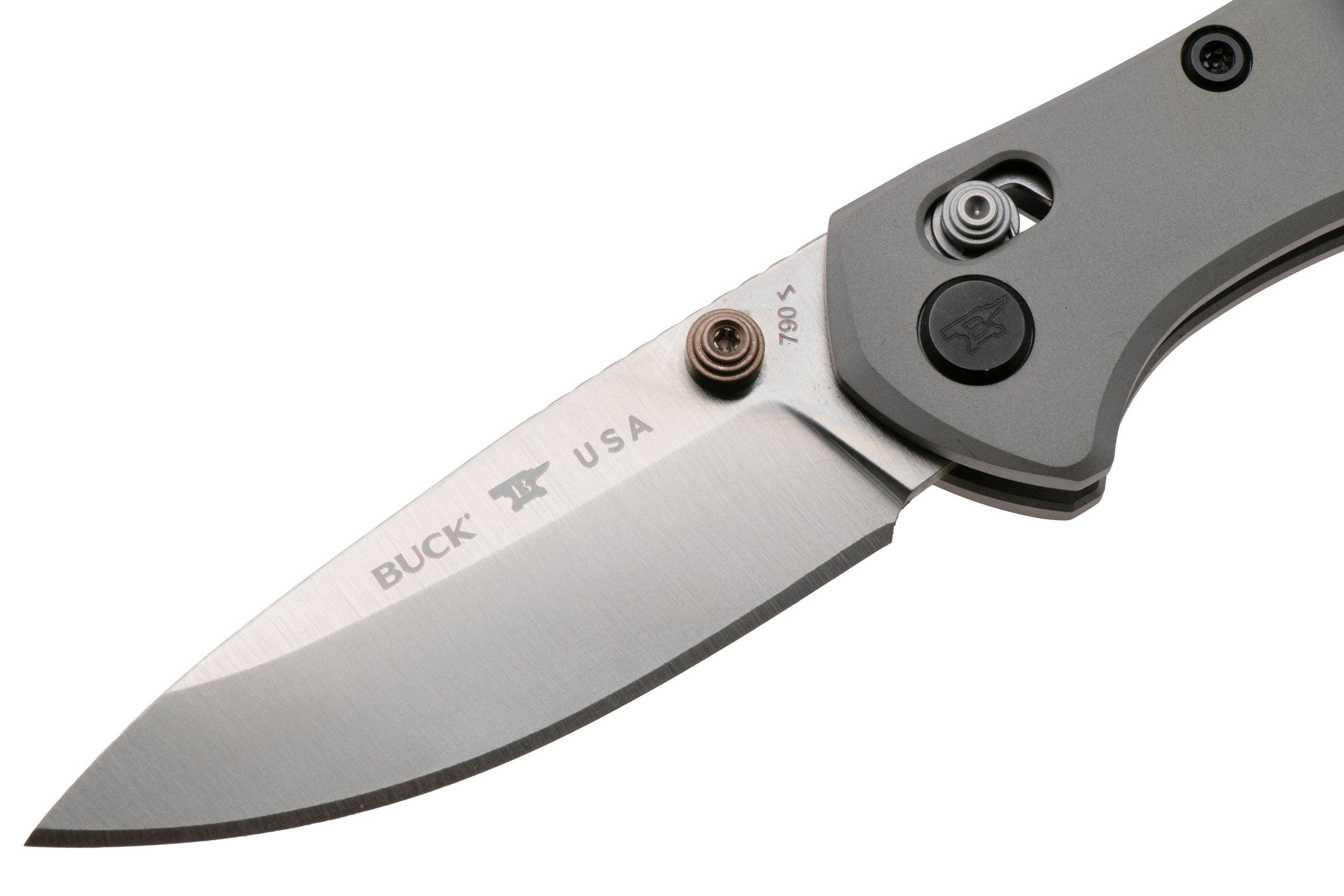 Buck 790 Mini Range Elite 0790GYS Satin MagnaCut, Gray Aluminum ...