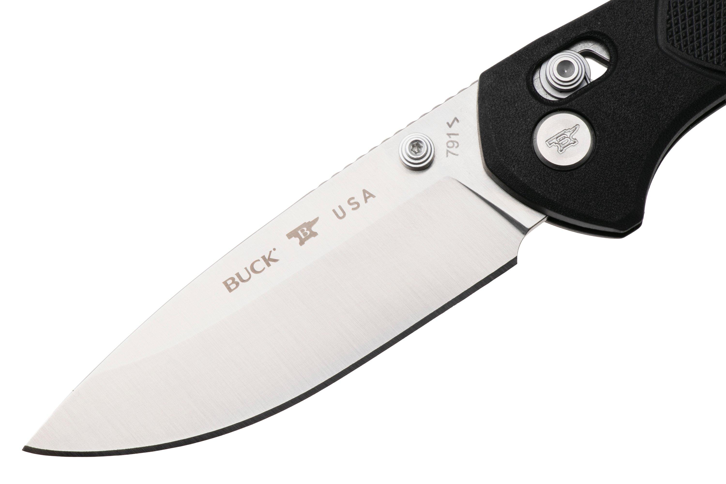 Buck 791 Range Pro 0791BKS1 Satin 154CM, Black FRN, coltello da tasca ...