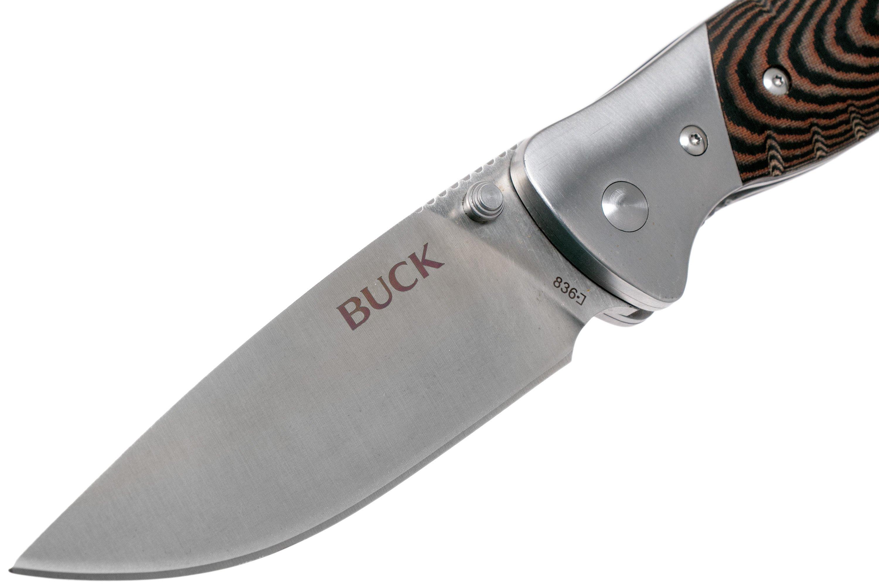 Buck Selkirk Micarta navaja con firesteel, 0836BRS-B | Compras con ...