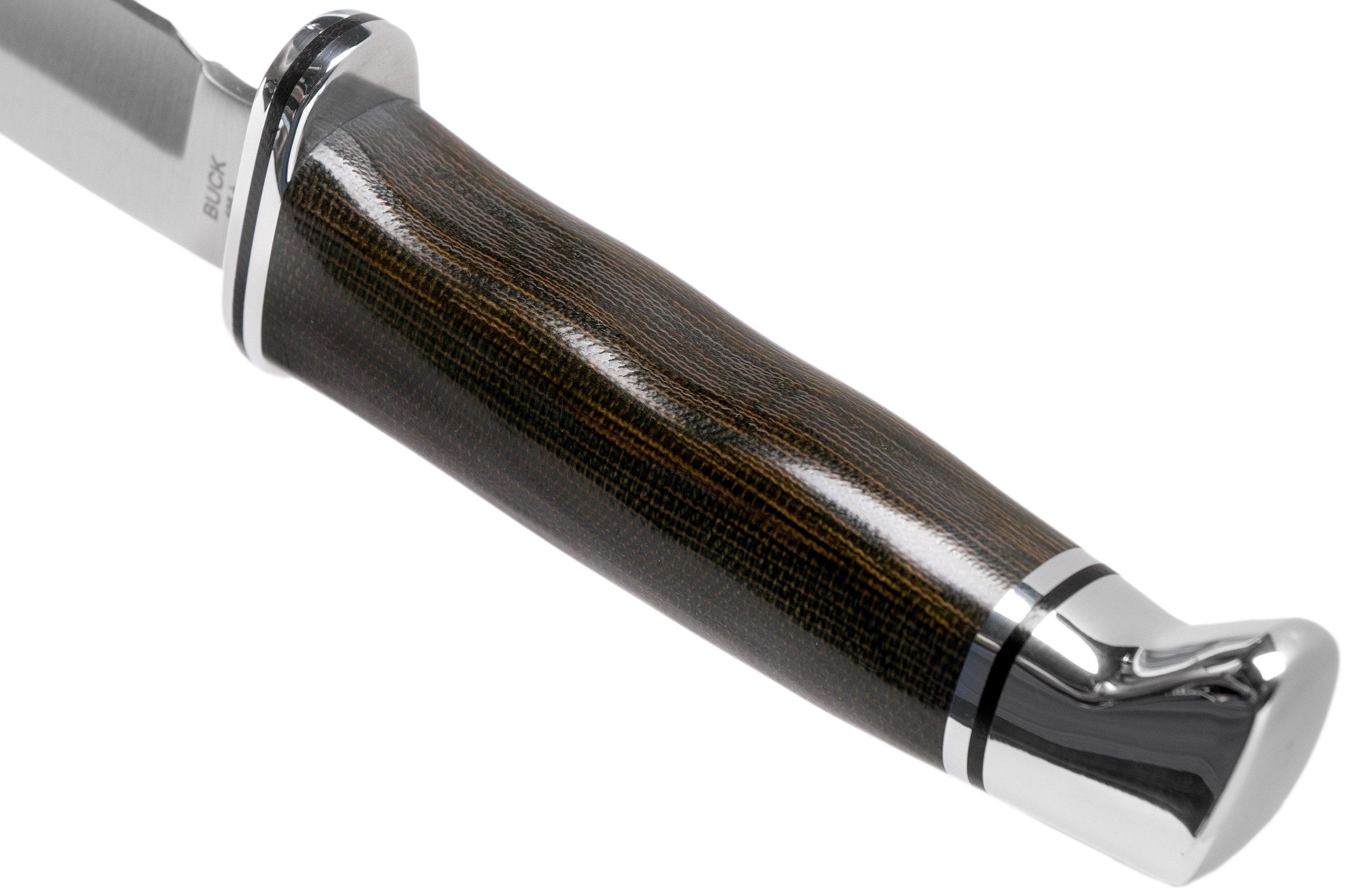 Buck 105GRS1 Pathfinder Pro Green Micarta hunting knife ...