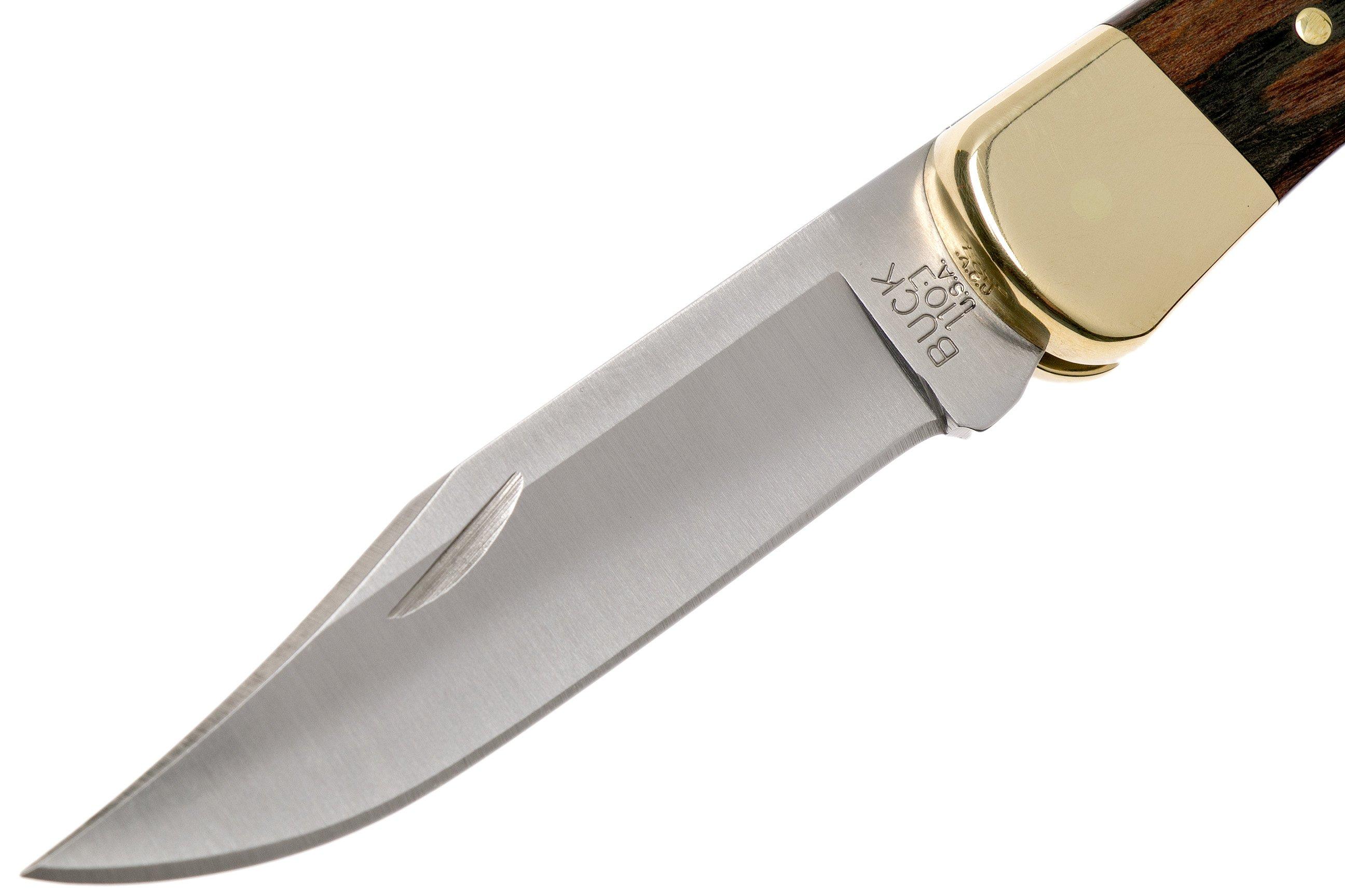 Buck 110 Folding Hunter pocket knife, Dymondwood | Advantageously ...
