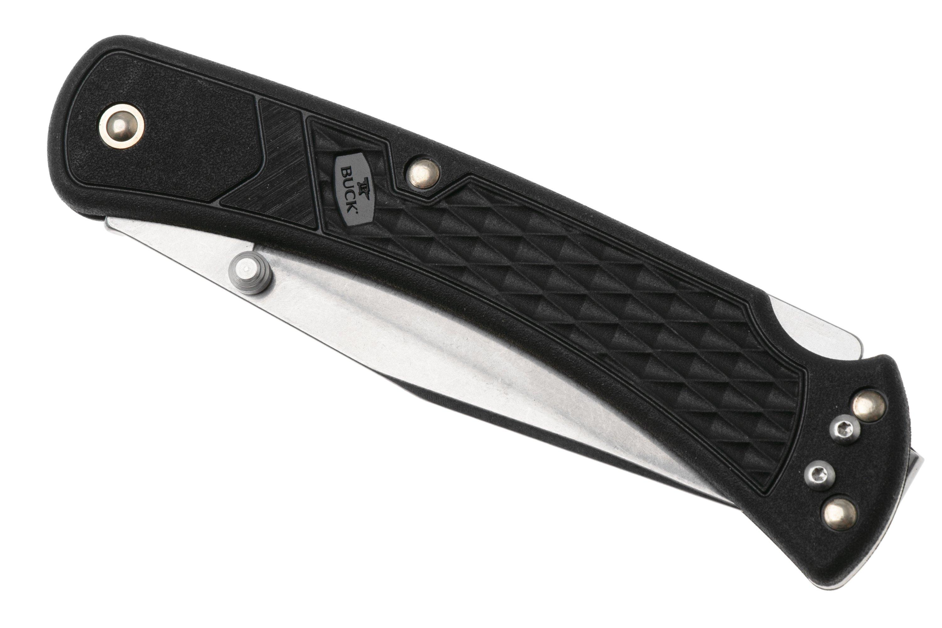 Buck 110 Slim Knife Select Black 0110BKS1 pocket knife | Advantageously ...