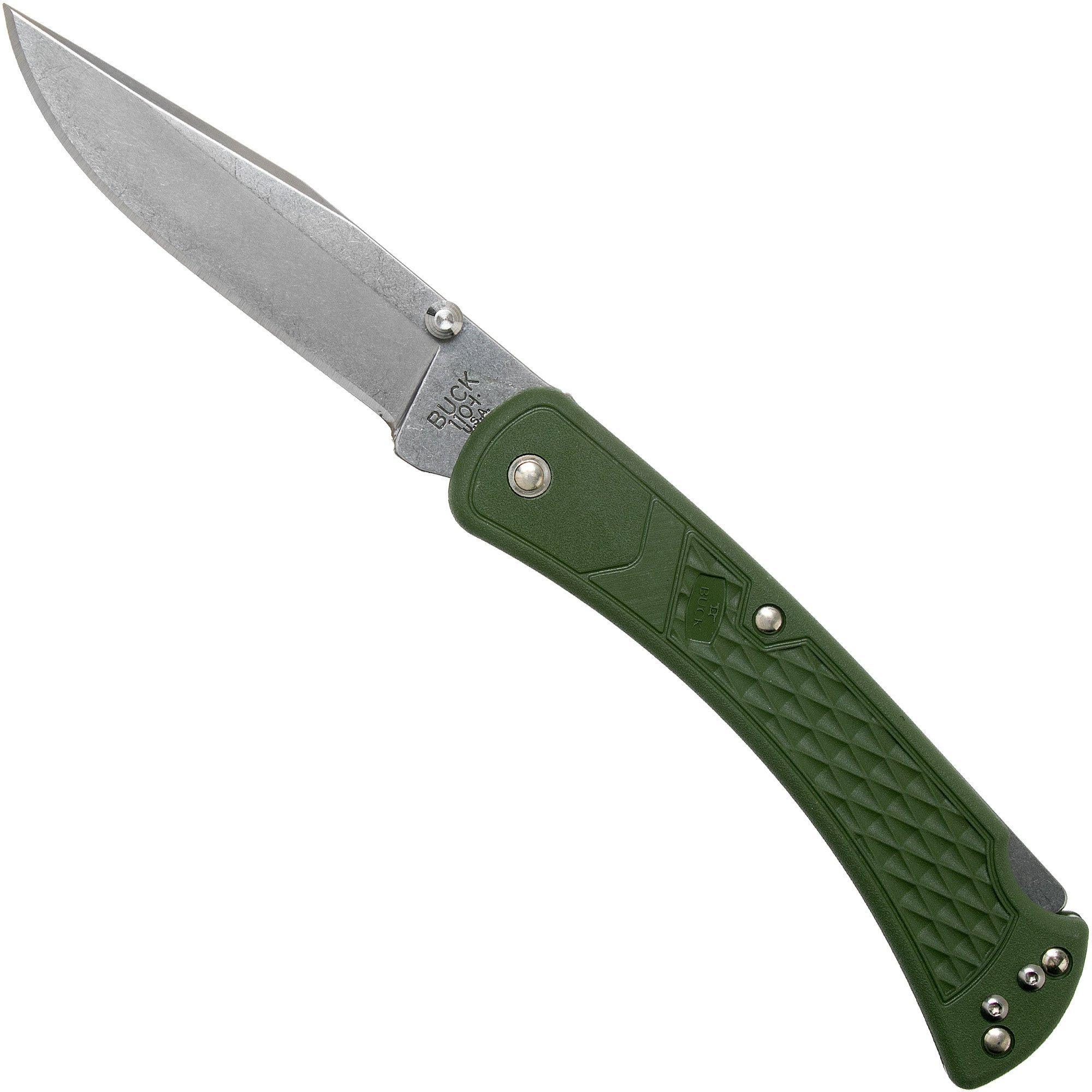 Buck 110 Slim Knife Select OD Green 0110ODS2 navaja | Compras con ...