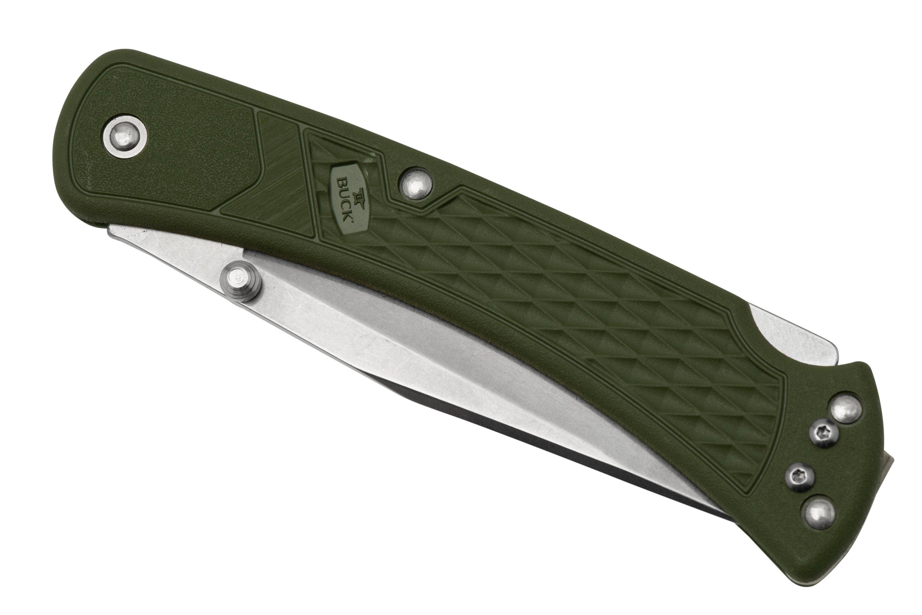 Buck 110 Slim Knife Select OD Green 0110ODS2 pocket knife ...