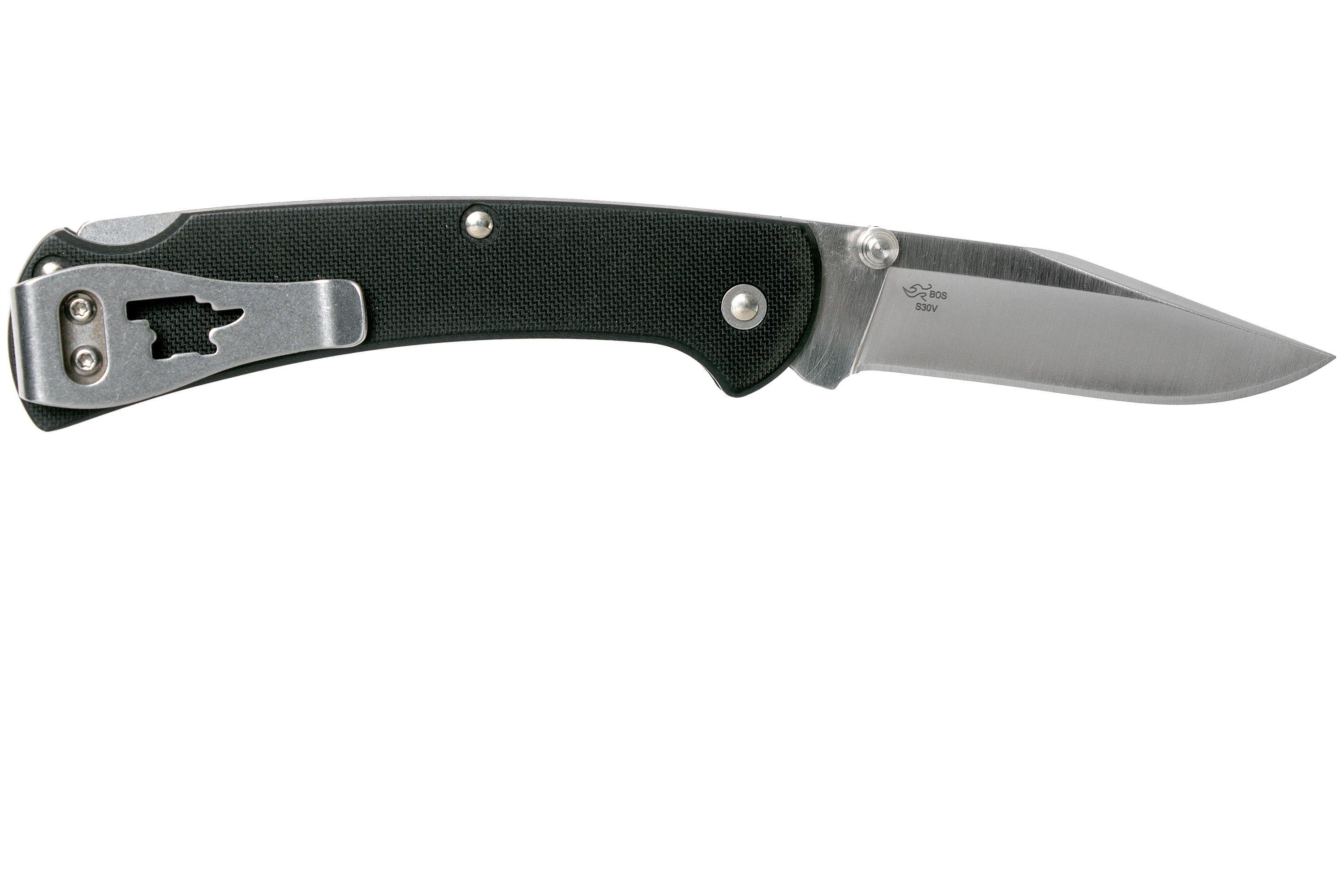 Buck 112 Ranger Slim Knife Pro Black G10 0112BKS6 pocket knife ...