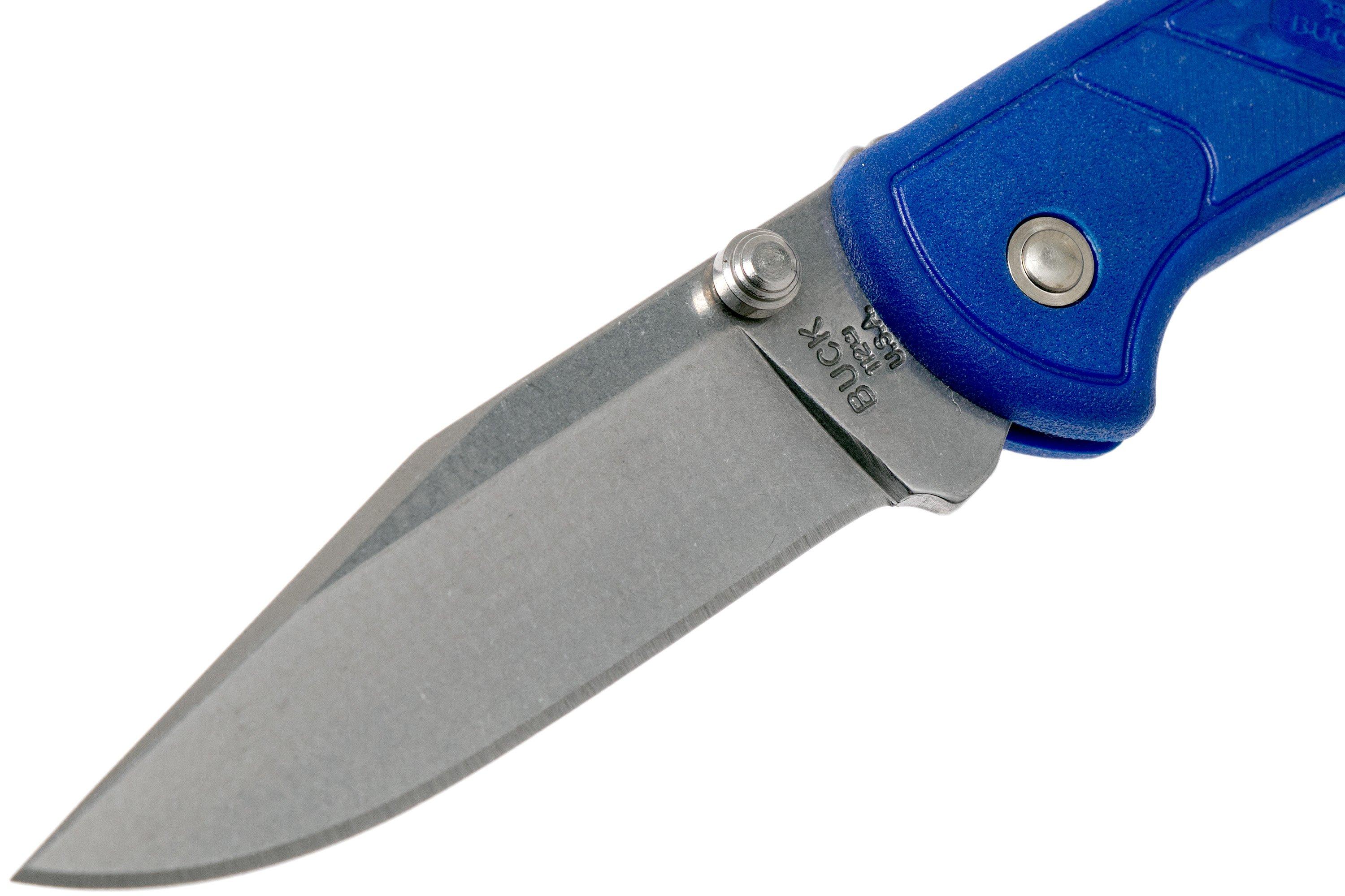 Buck 112 Ranger Slim Knife Select Blue 0112BLS2 pocket knife ...