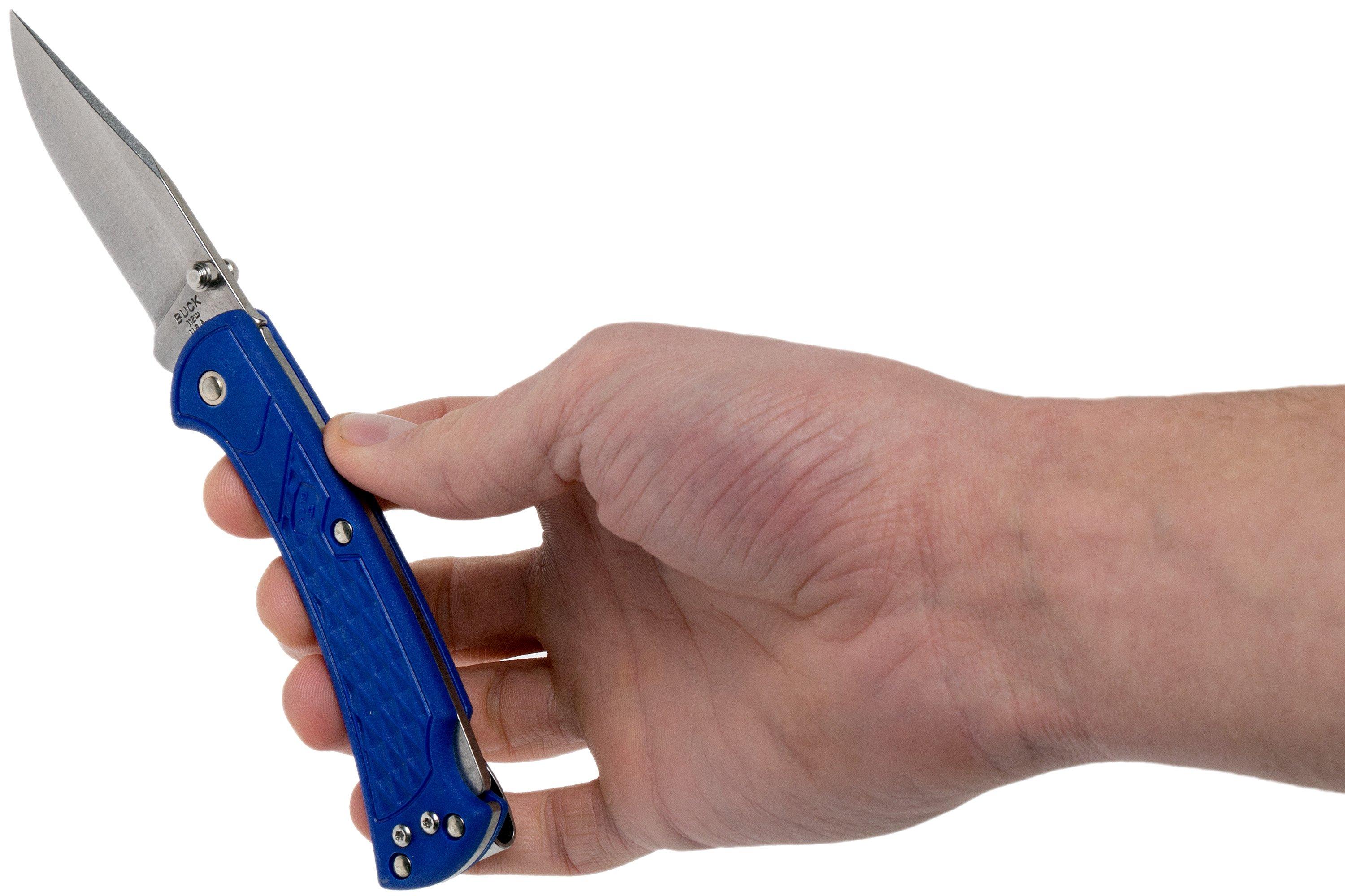 Buck 112 Ranger Slim Knife Select Blue 0112BLS2 pocket knife ...