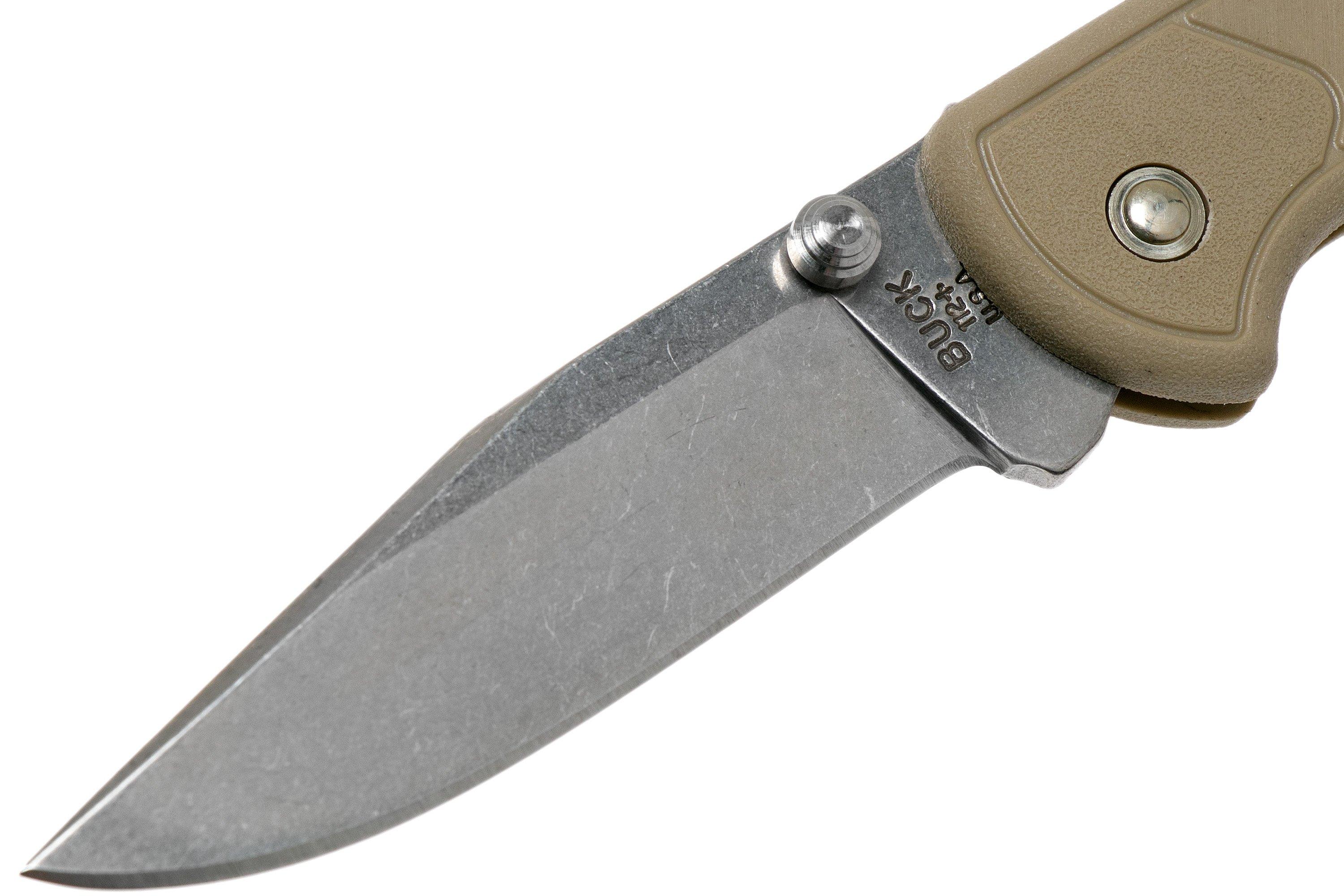 Buck 112 Ranger Slim Knife Select Tan 0112BRS2 pocket knife ...