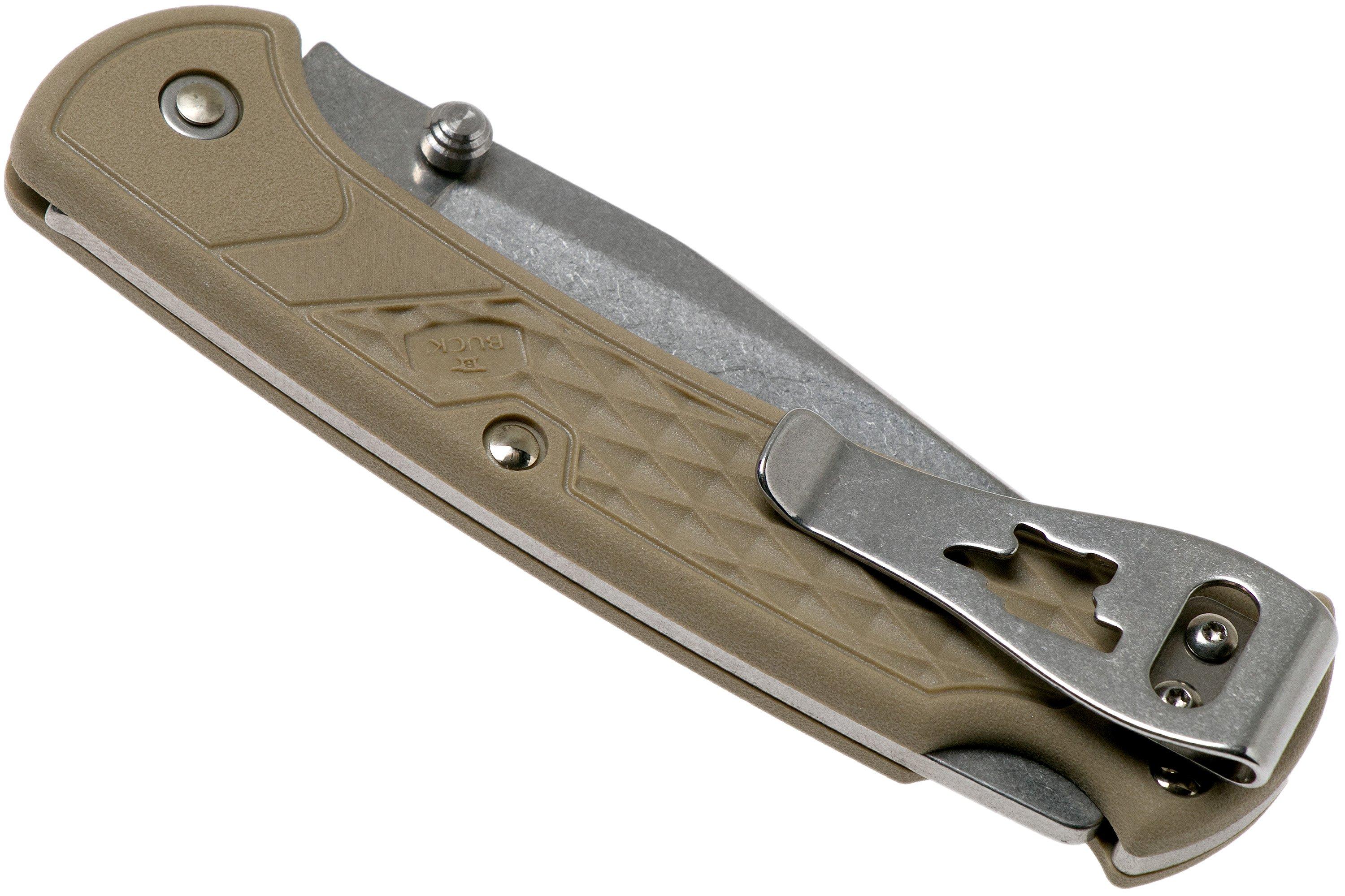 Buck 112 Ranger Slim Knife Select Tan 0112BRS2 pocket knife ...