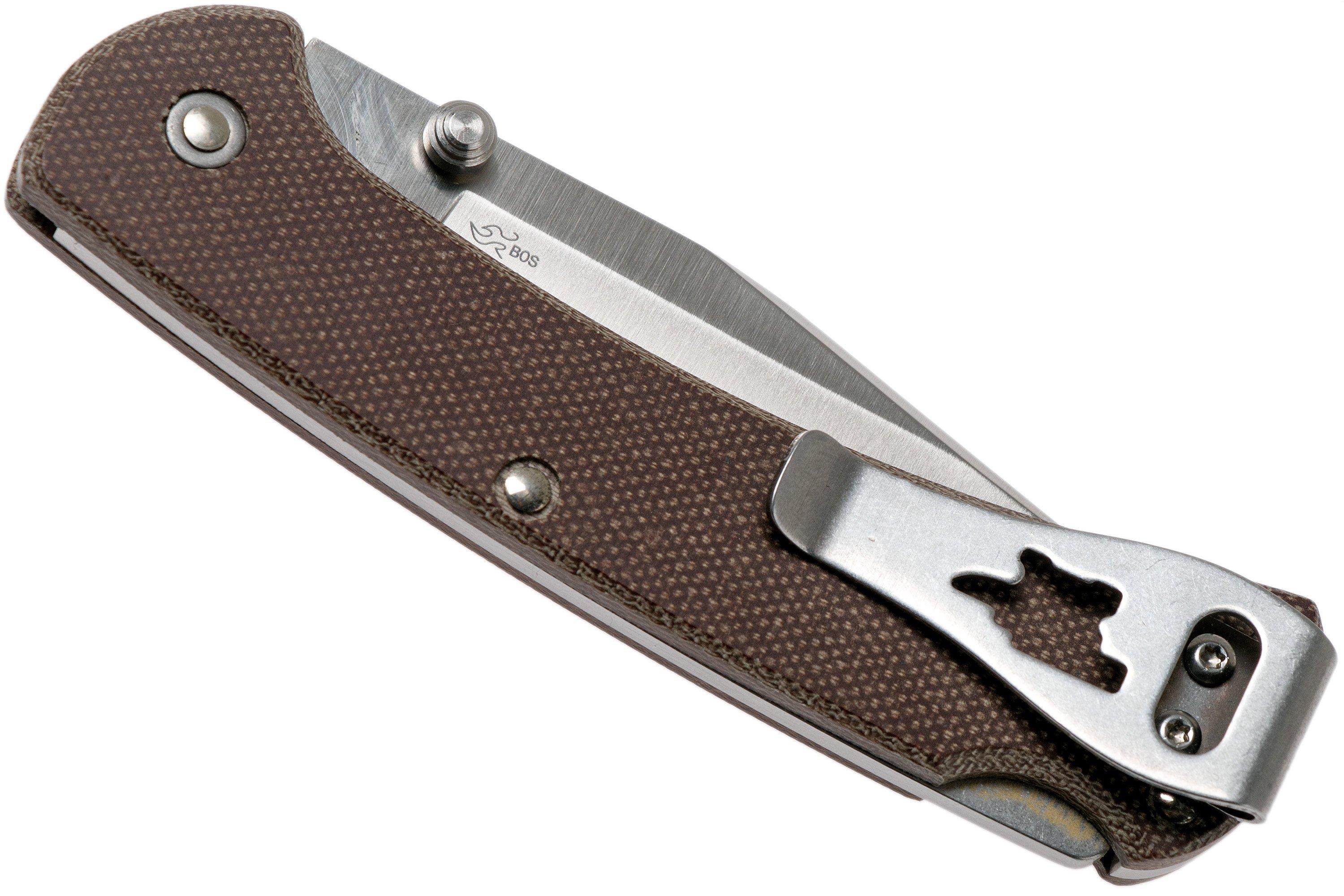 Buck 112 Ranger Slim Knife Pro Brown Micarta 0112BRS6 zakmes ...
