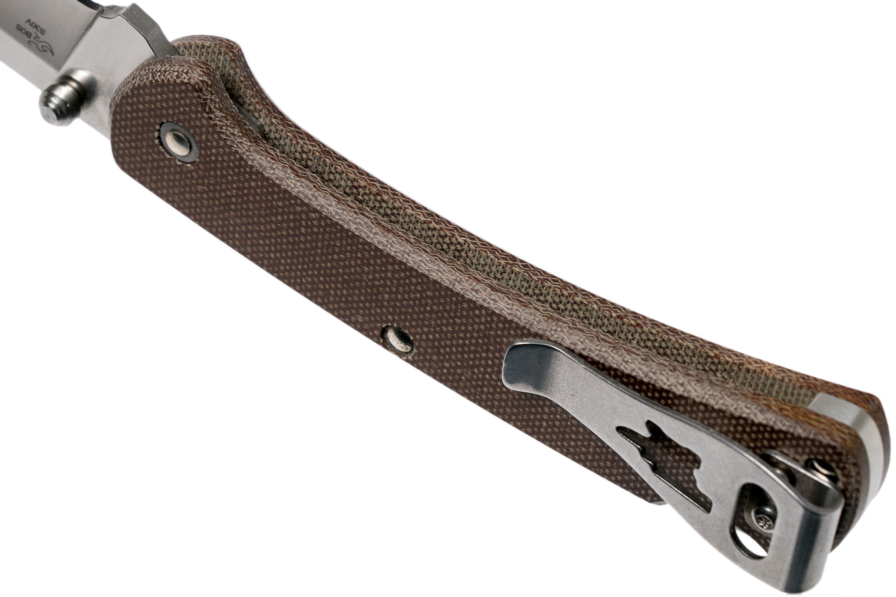 Buck 112 Ranger Slim Knife Pro Brown Micarta 0112BRS6 zakmes ...