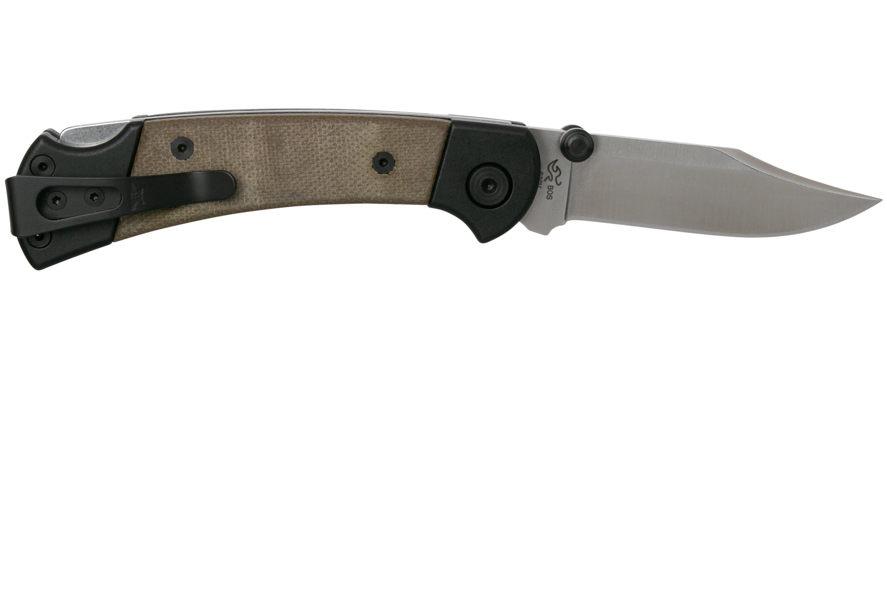 Buck 112 Ranger Sport Pro Green Micarta 112GRS5 pocket knife ...