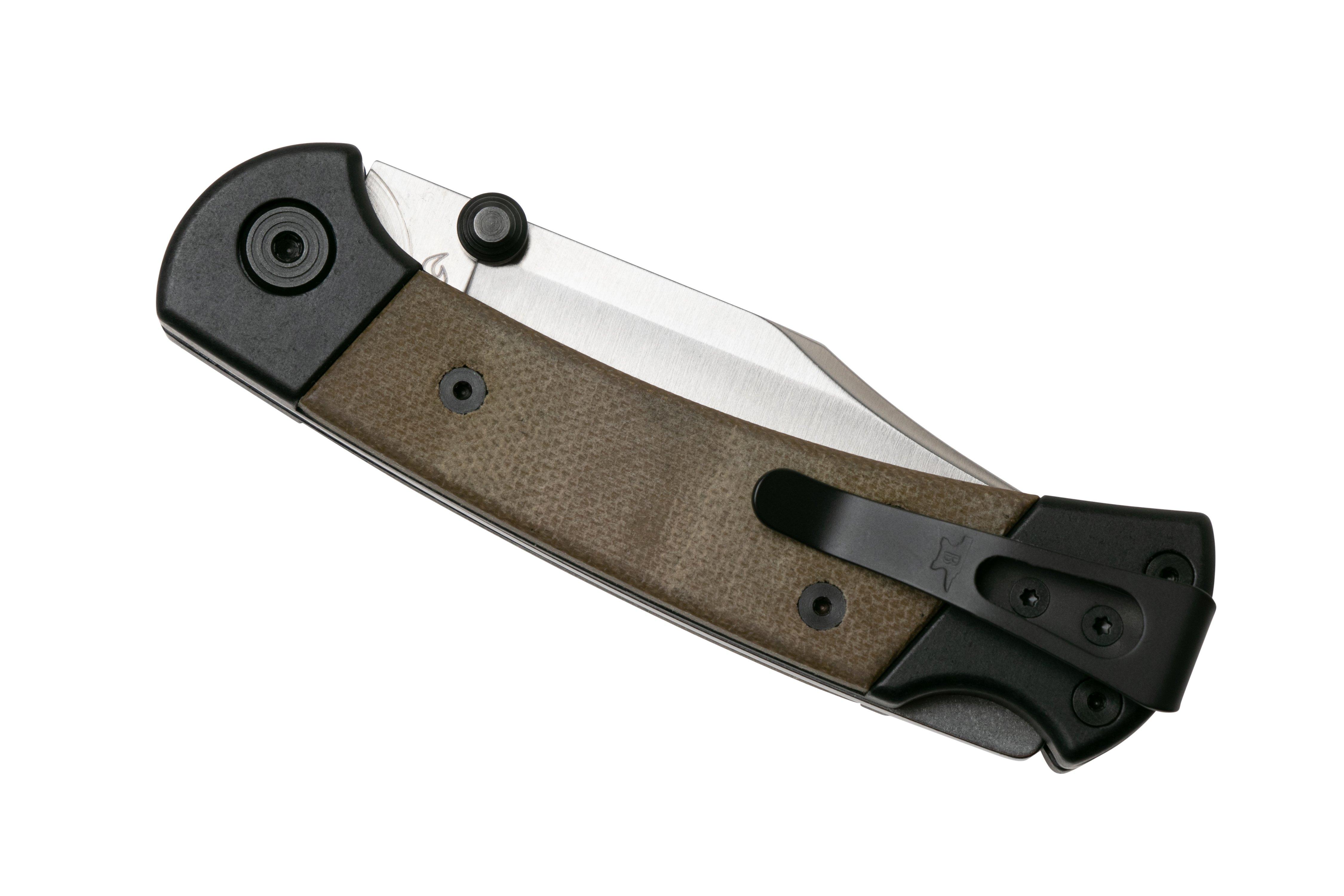 Buck 112 Ranger Sport Pro Green Micarta 112GRS5 pocket knife ...