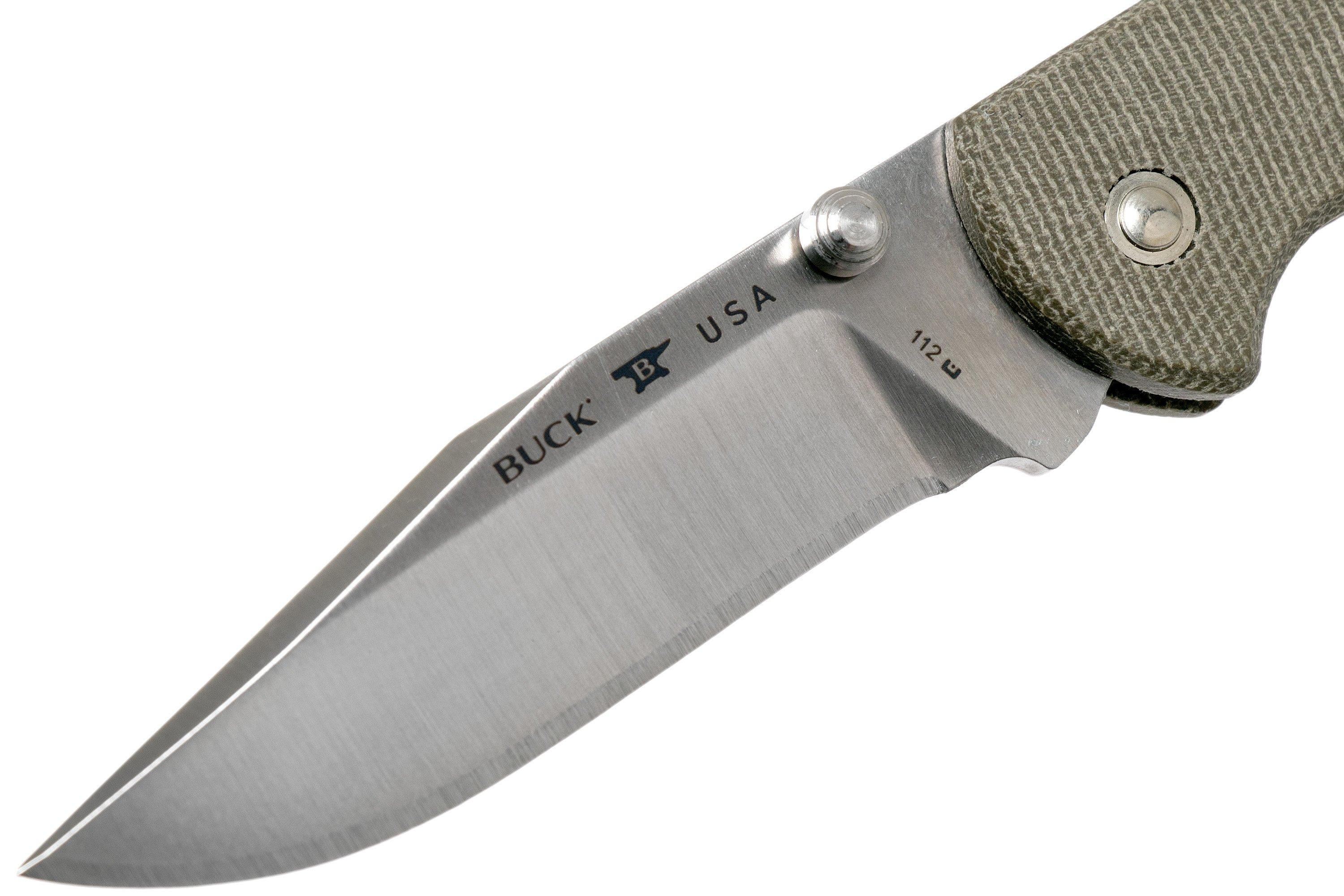 Buck 112 Slim Knife Pro Green Micarta 0112ODS6 navaja | Compras con ...