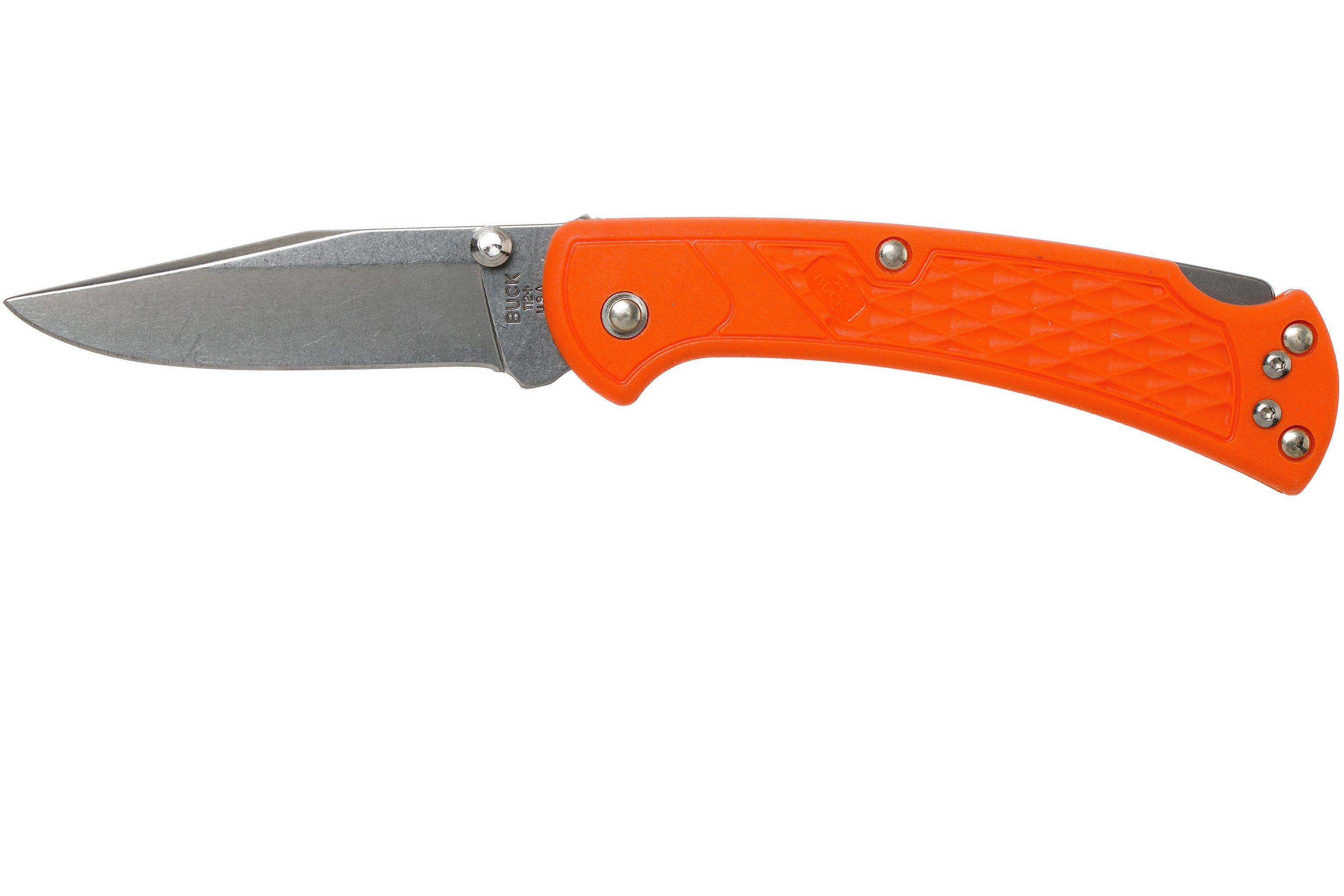 Buck 112 Ranger Slim Knife Select Orange 0112ORS2 pocket knife ...