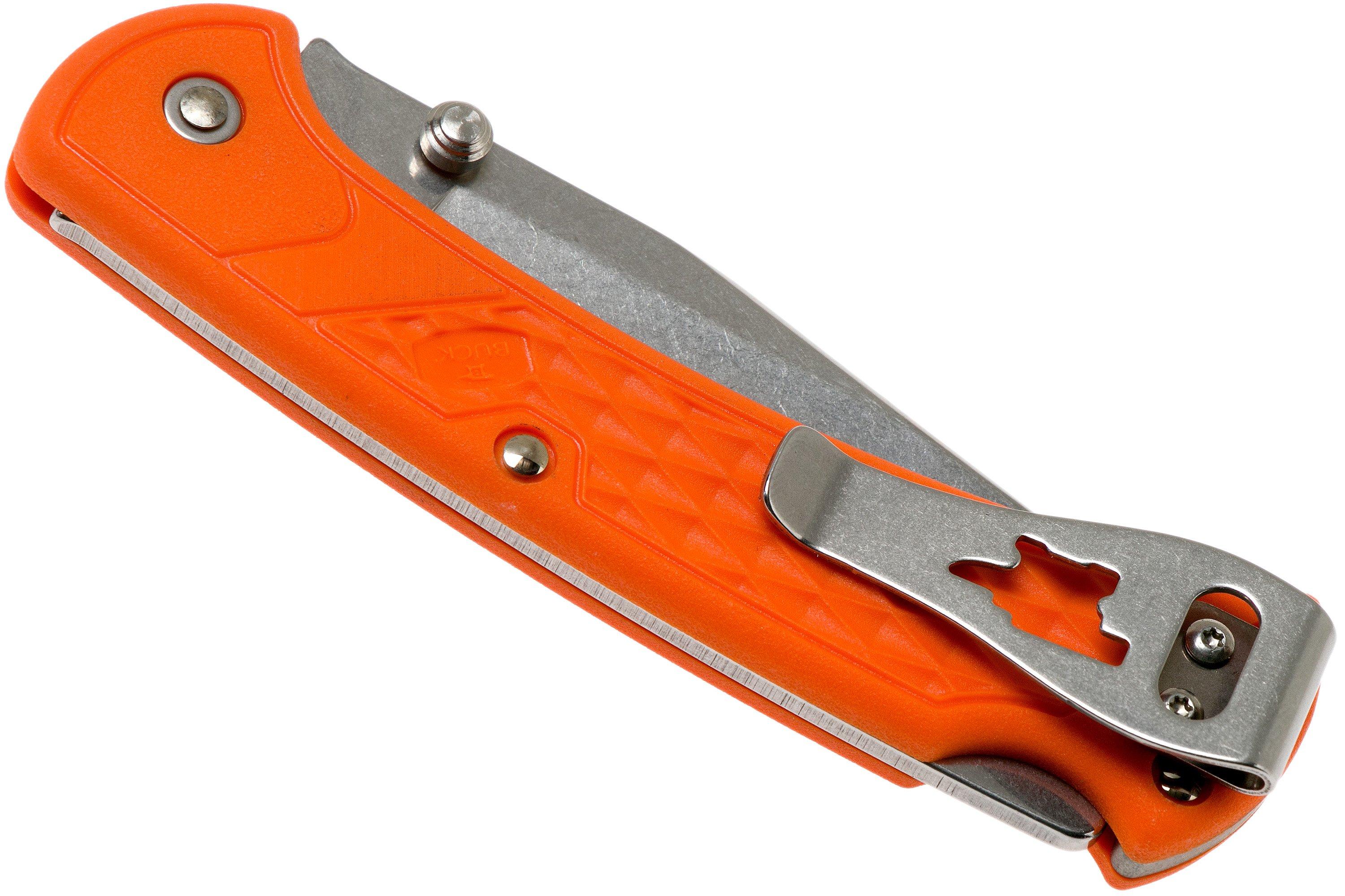 Buck 112 Ranger Slim Knife Select Orange 0112ORS2 pocket knife ...