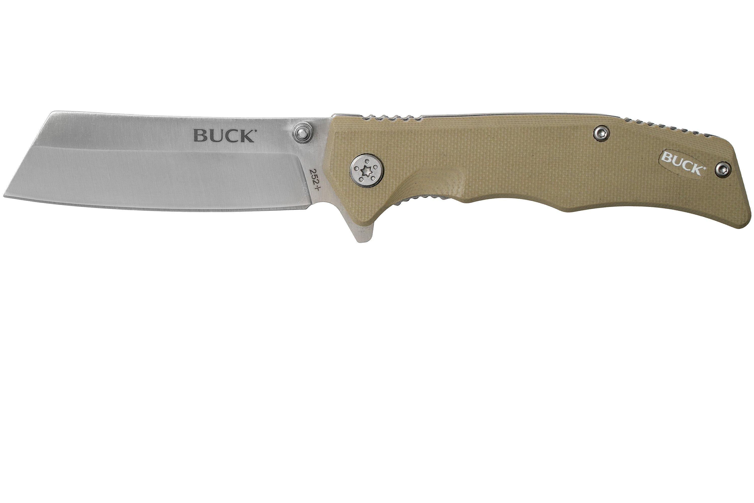 Buck Trunk 252TNS Desert Tan pocket knife | Advantageously shopping at ...