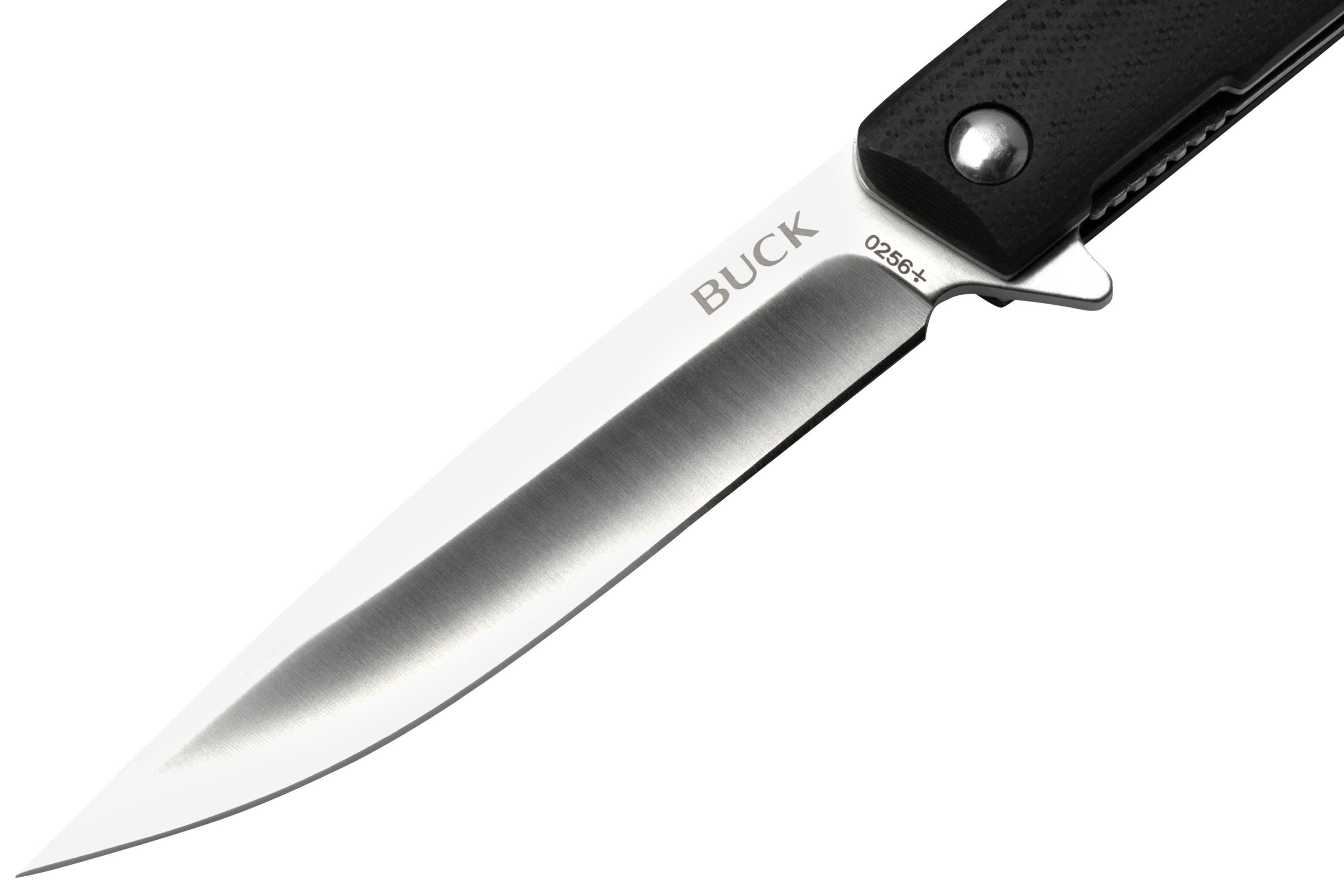 Buck Decatur 256BKS Black G10 pocket knife | Advantageously shopping at ...