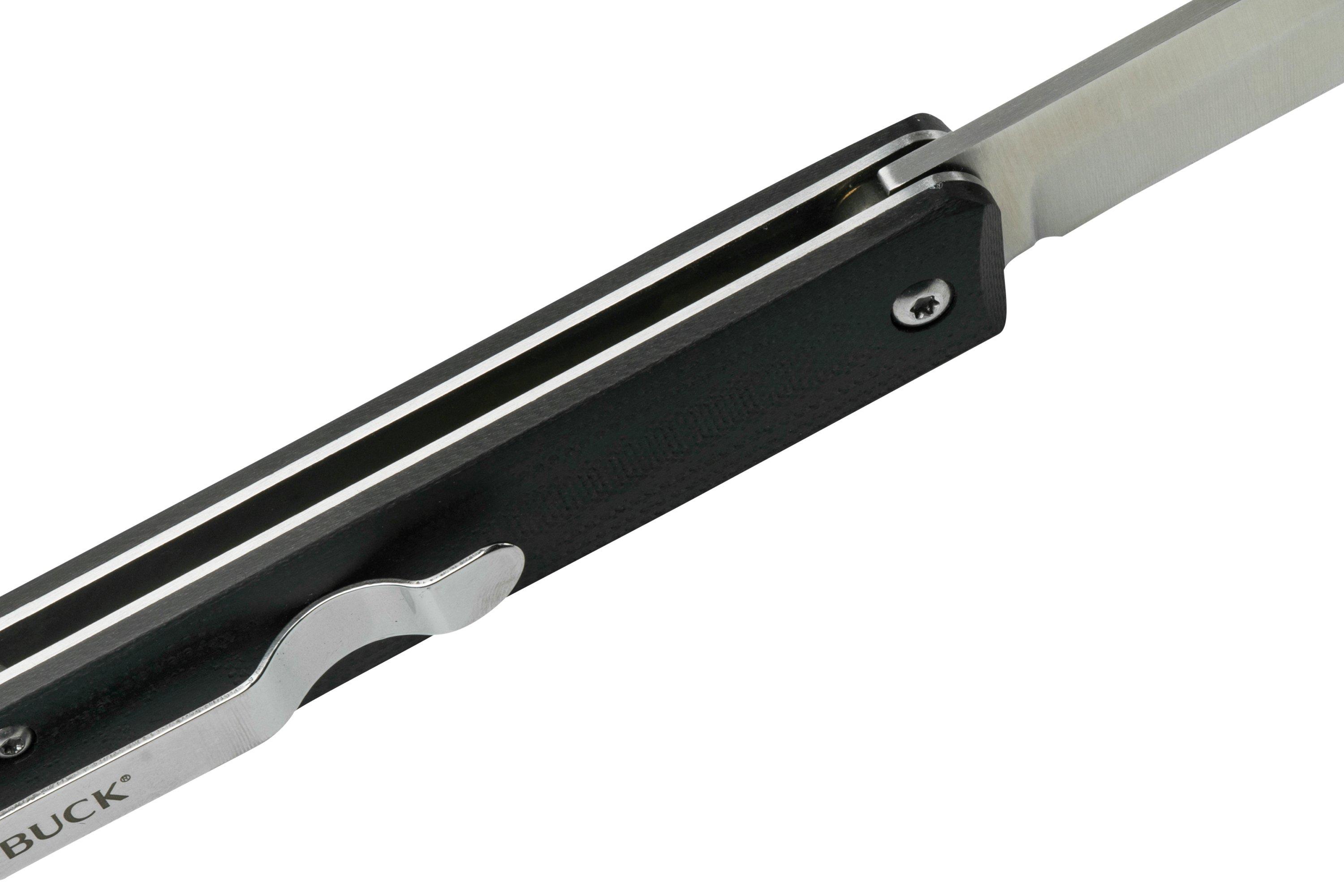 Buck Decatur 256BKS Black G10 pocket knife | Advantageously shopping at ...