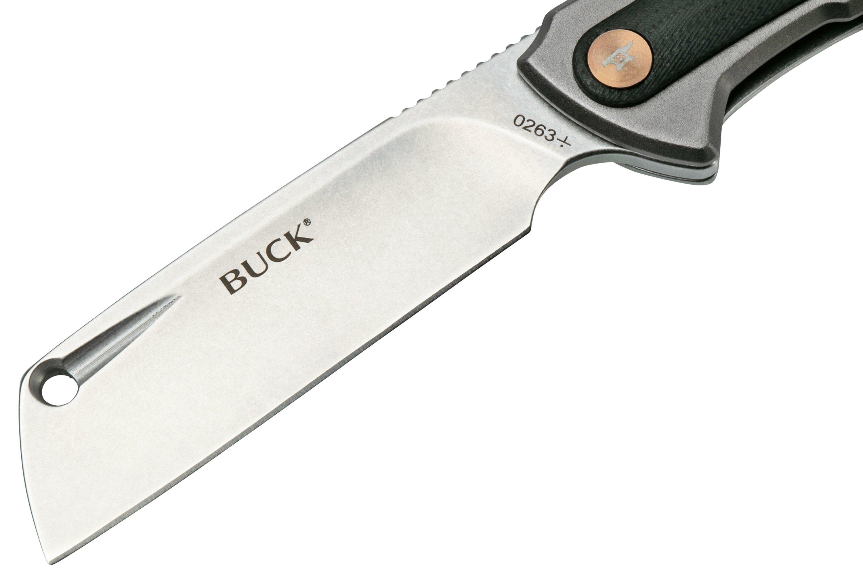 Buck HiLine 263GYS cleaver pocket knife | Advantageously shopping at ...