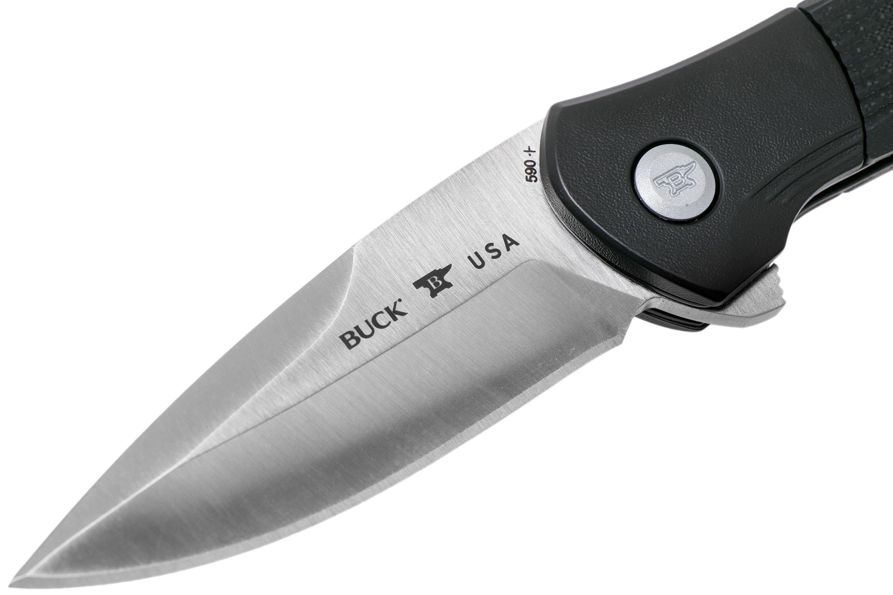 Buck 590BKS Paradigm Black G10 pocket knife | Advantageously shopping ...