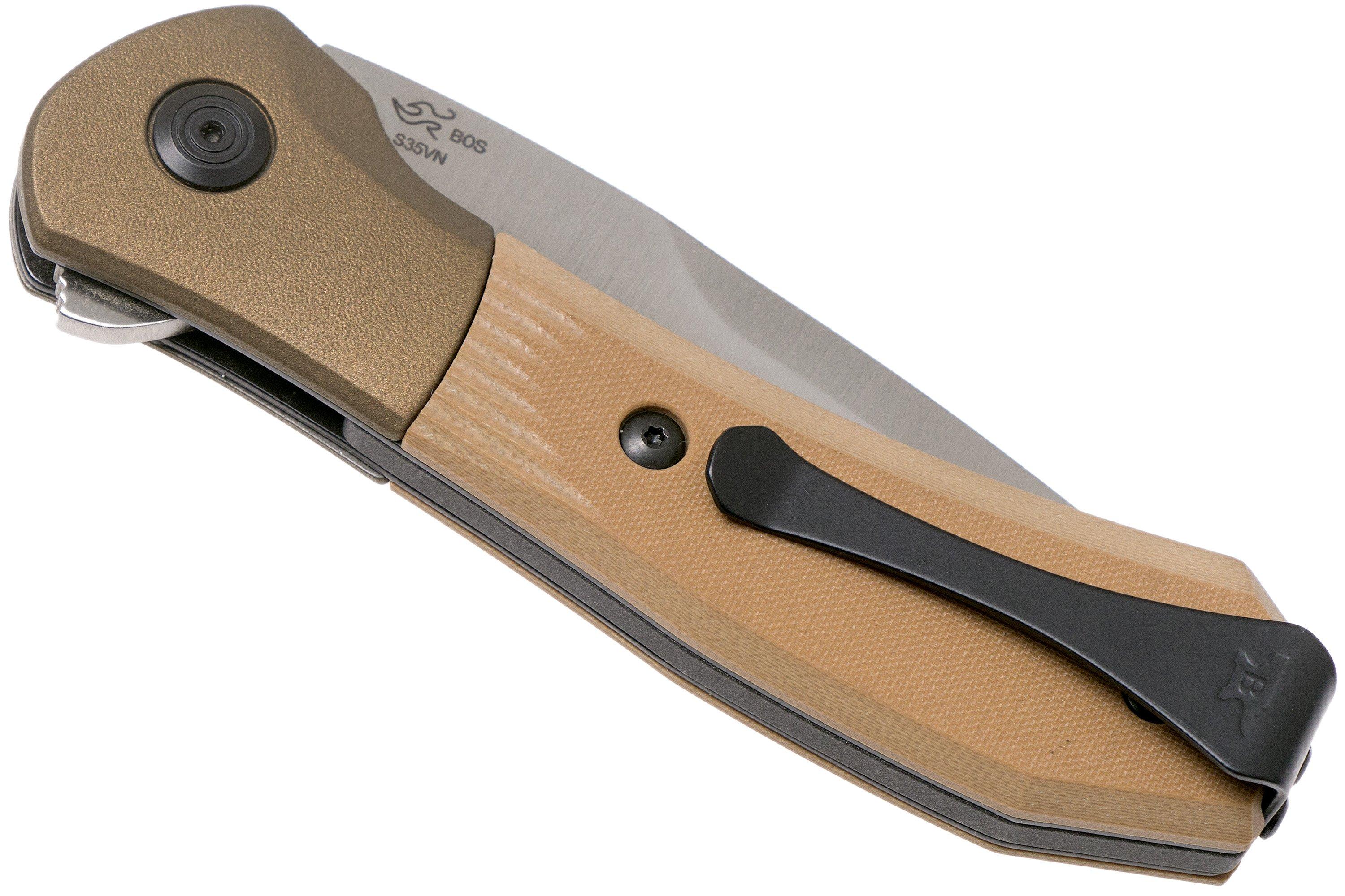 Buck 590BRS Paradigm Brown G10 pocket knife | Advantageously shopping ...