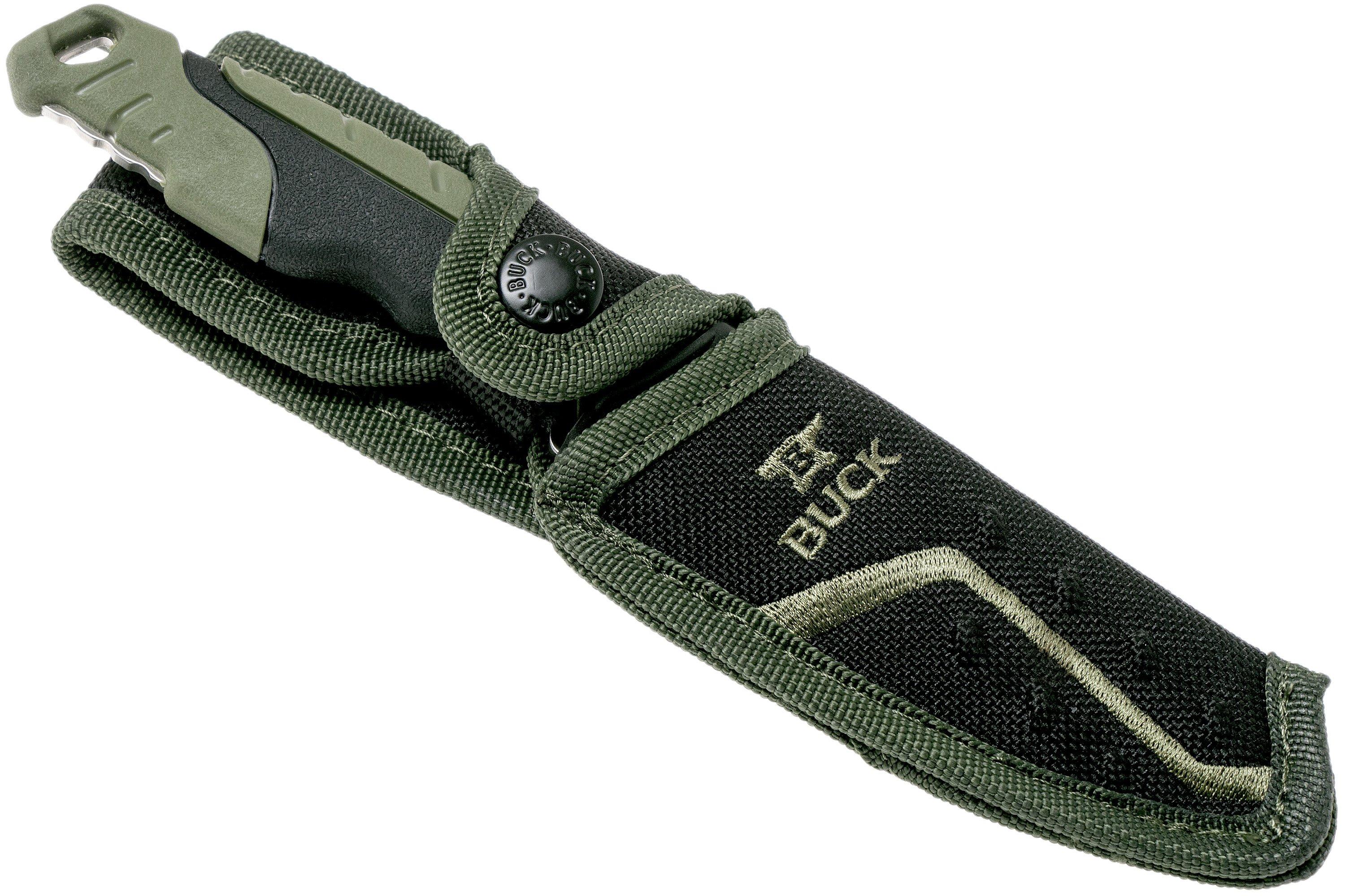 Buck Pursuit Small Green 658GRS hunting knife | Advantageously shopping ...