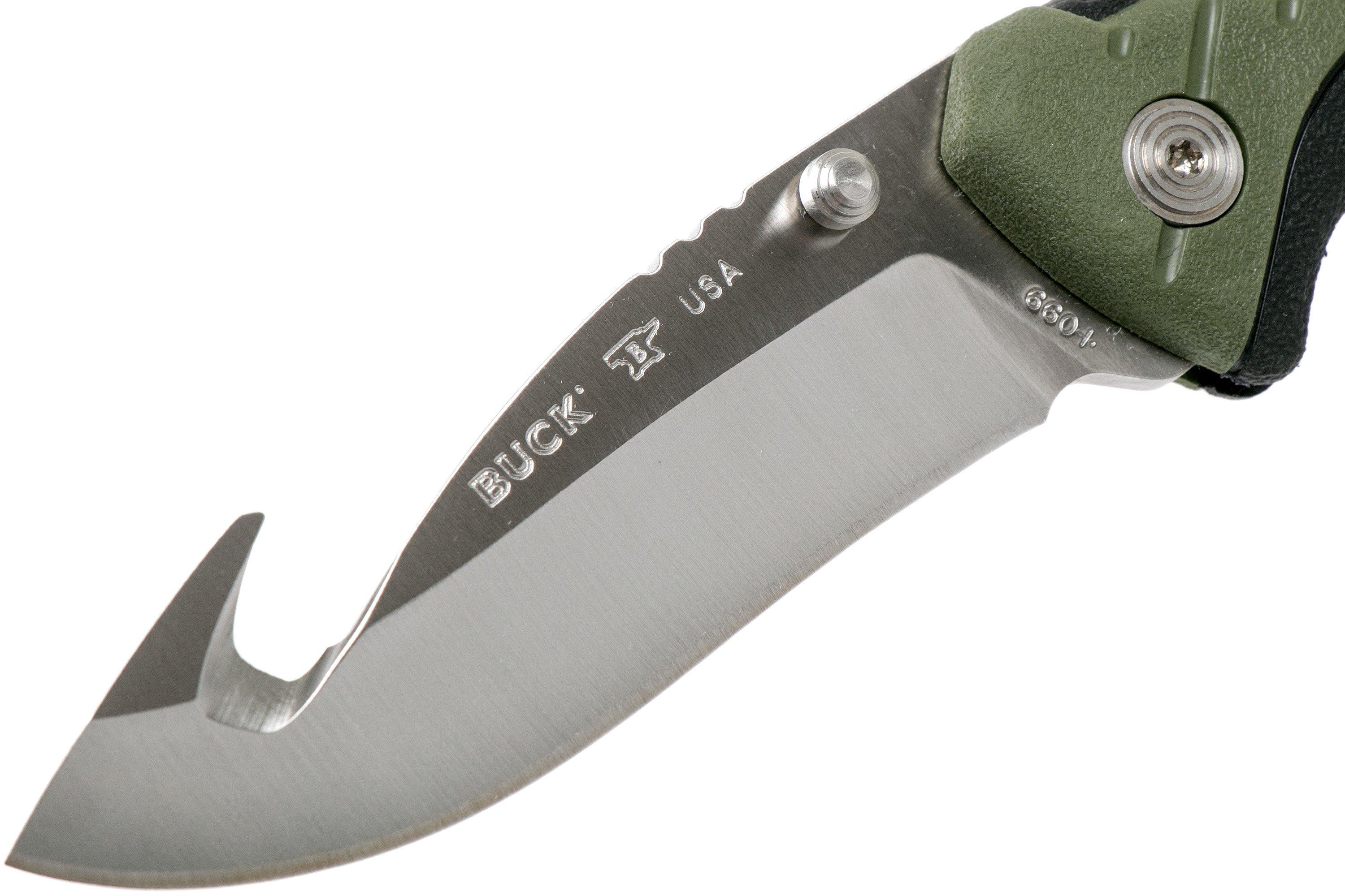 Buck Folding Pursuit Guthook Large 660GRG hunting knife ...