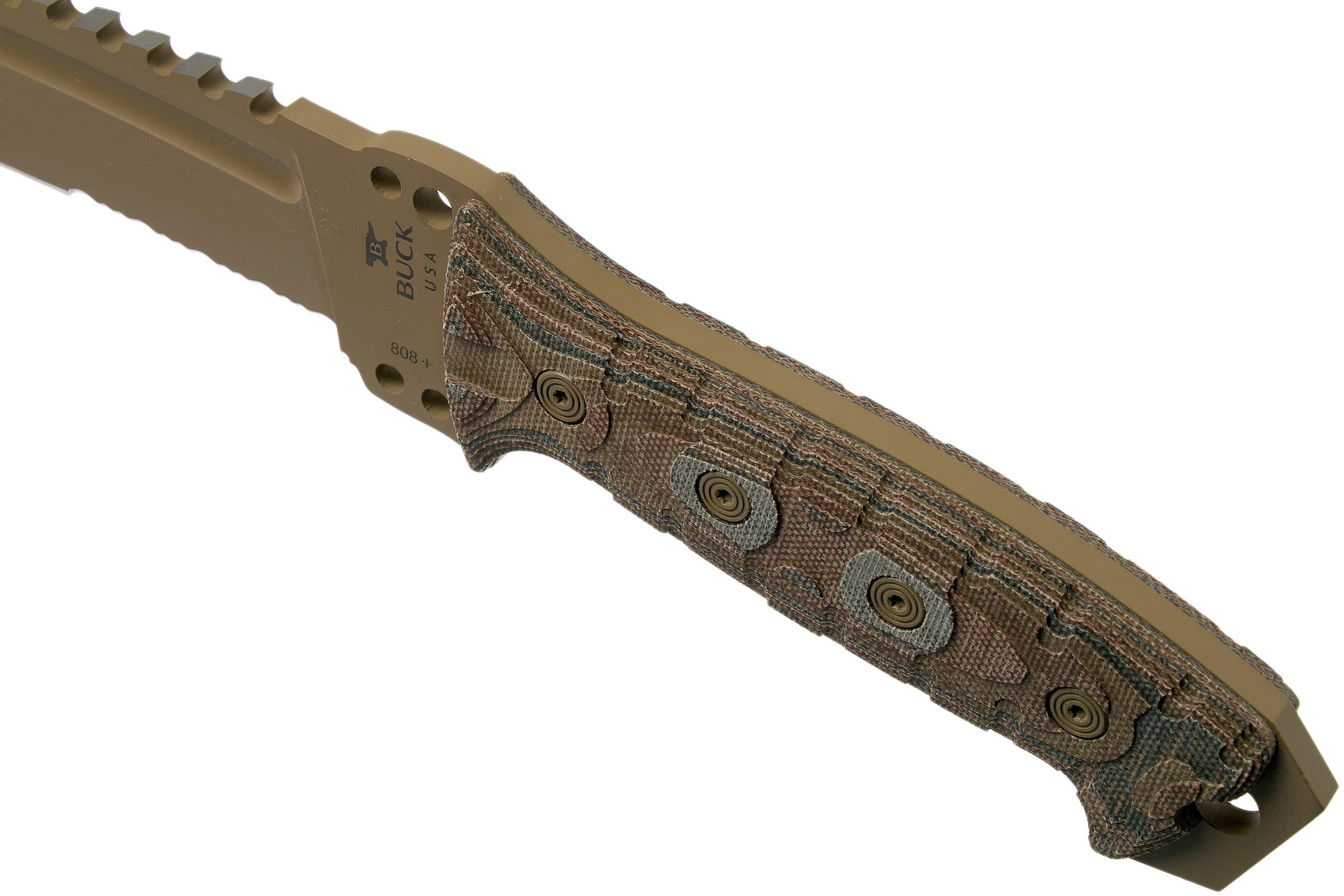 Buck Talon 808BRX Coyote Brown survival knife | Advantageously shopping ...