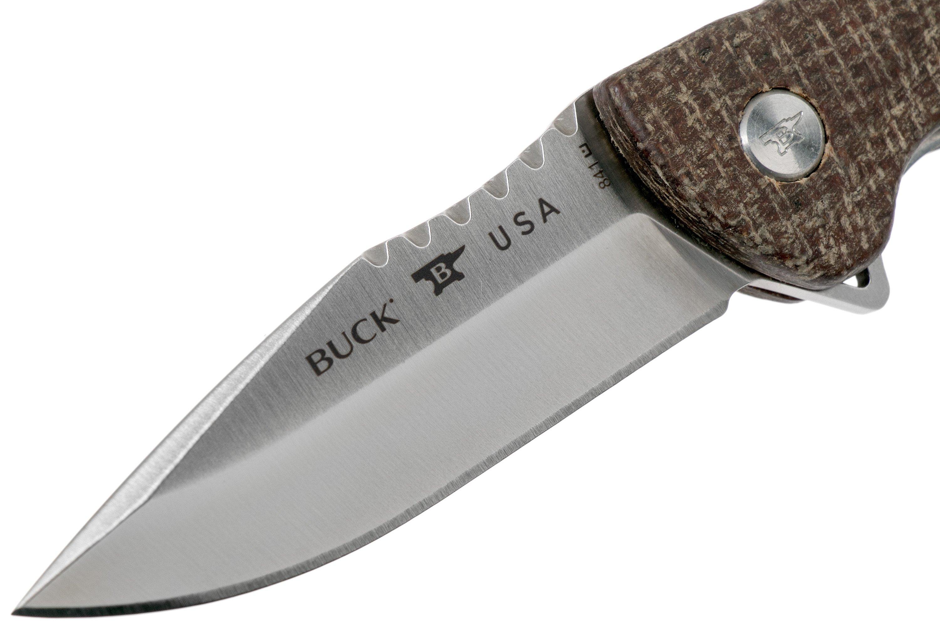 Buck Sprint Pro BB Burlap Micarta 0841BRS pocket knife | Advantageously ...