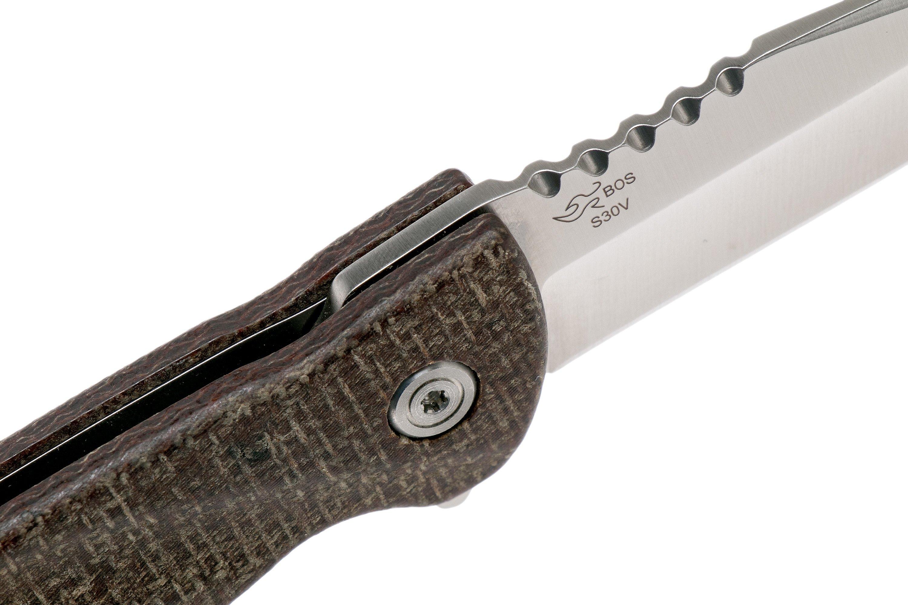 Buck Sprint Pro BB Burlap Micarta 0841BRS pocket knife | Advantageously ...