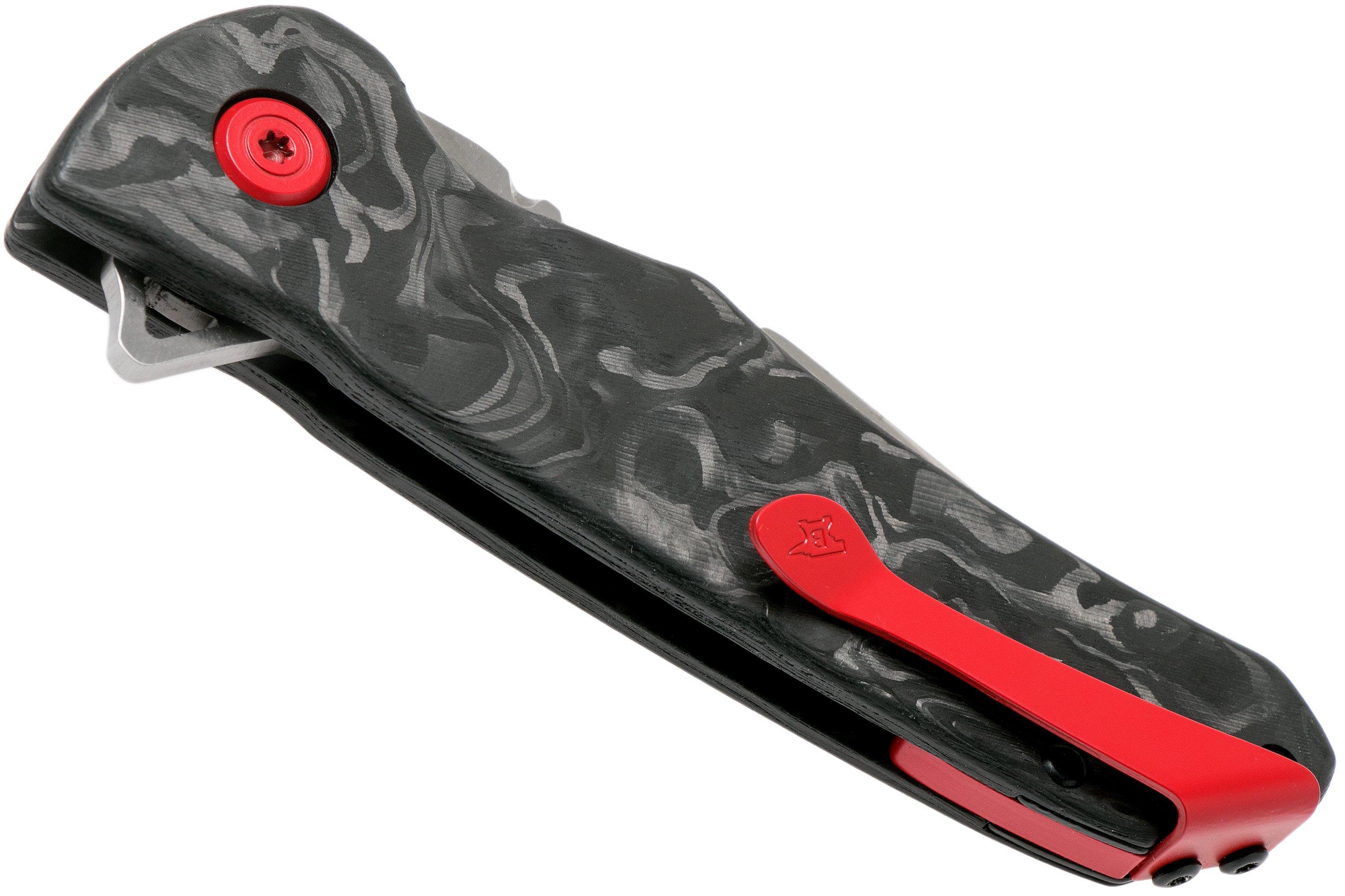 Buck Sprint Pro BB Marbled Carbon fibre 0841CFS pocket knife ...