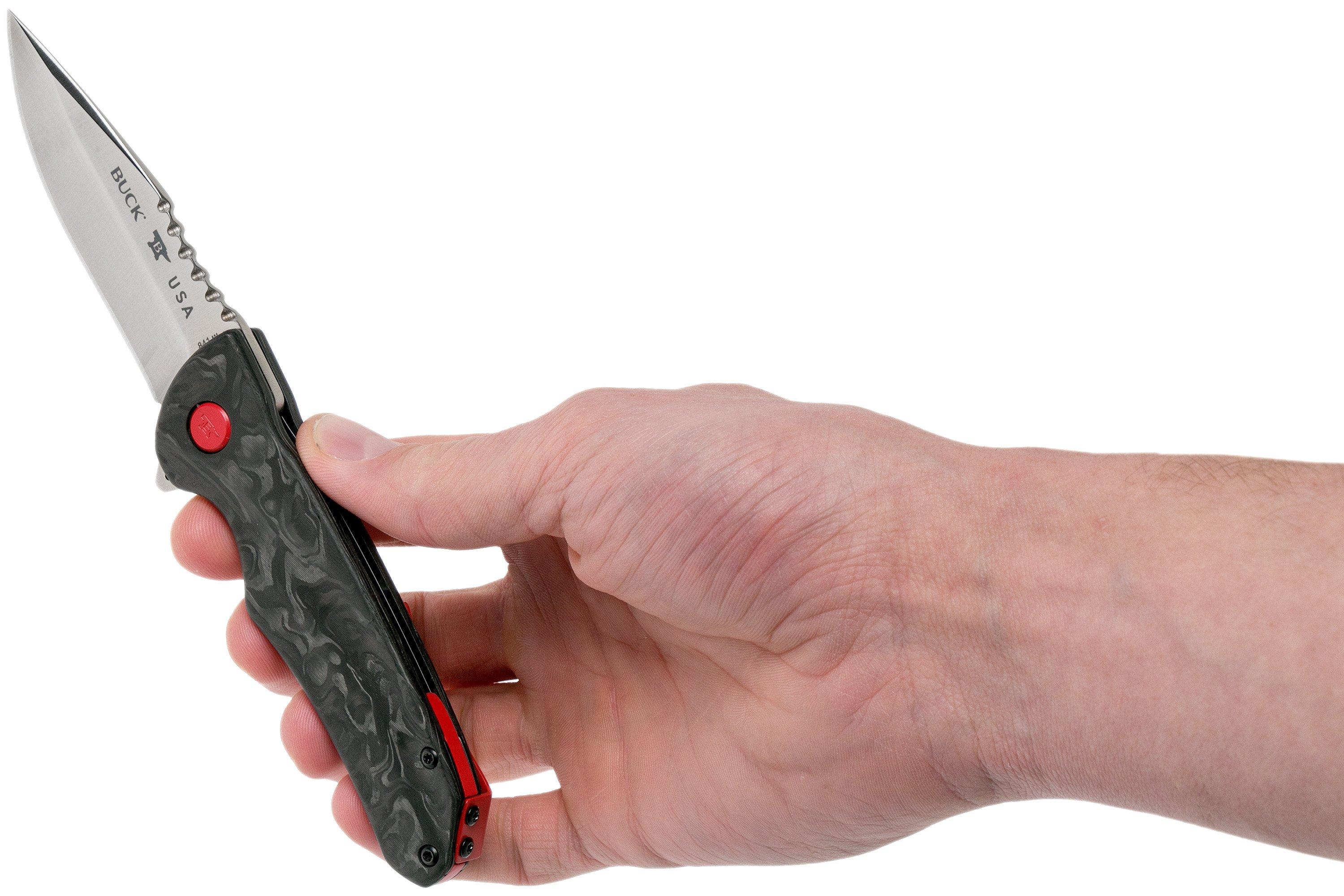 Buck Sprint Pro BB Marbled Carbon fibre 0841CFS pocket knife ...