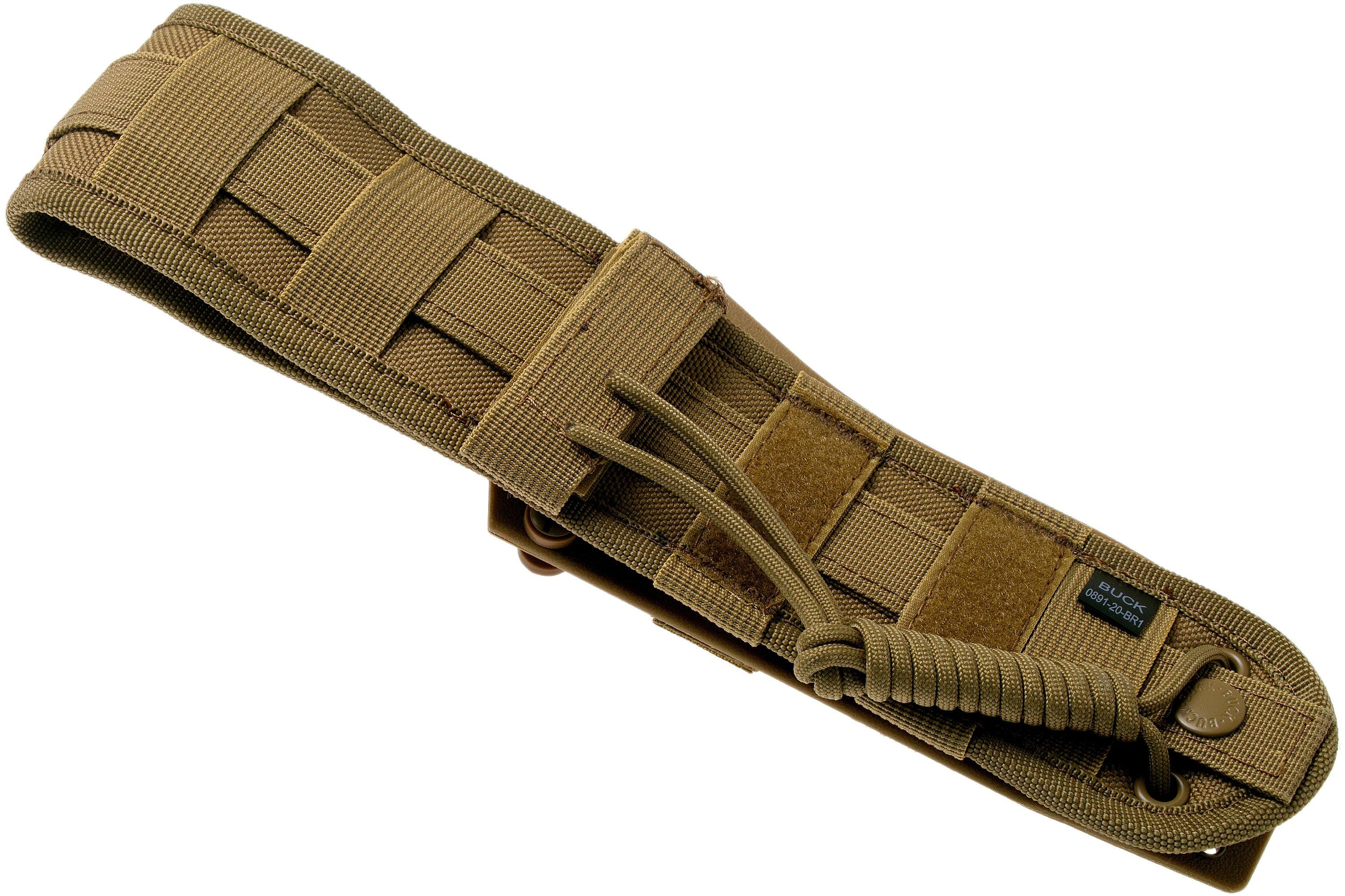 Buck Ground Combat Knife Spear Point 891BRS Coyote Brown GCK coltello ...