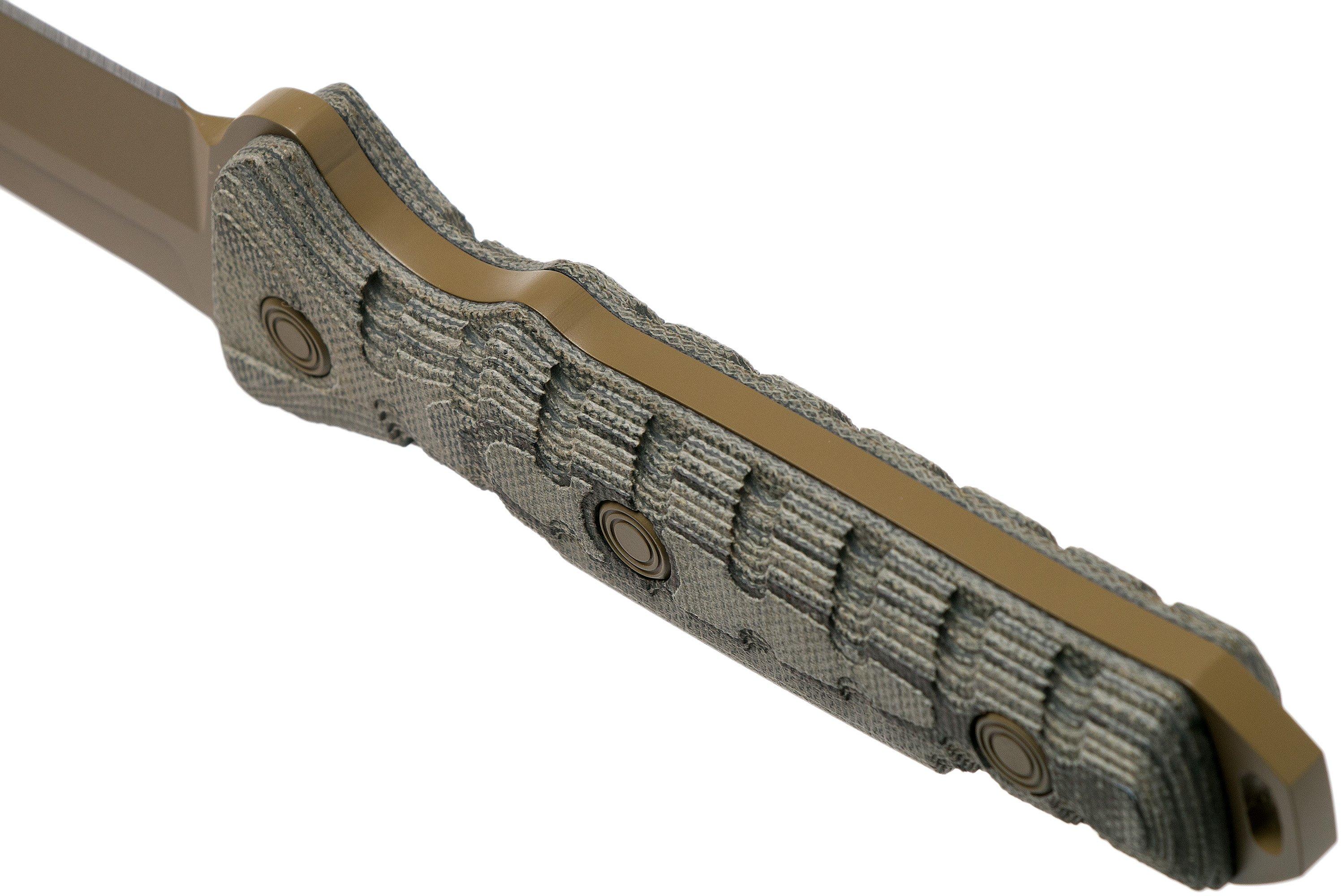 Buck Ground Combat Knife Tanto 893BRS Coyote Brown GCK survival knife ...