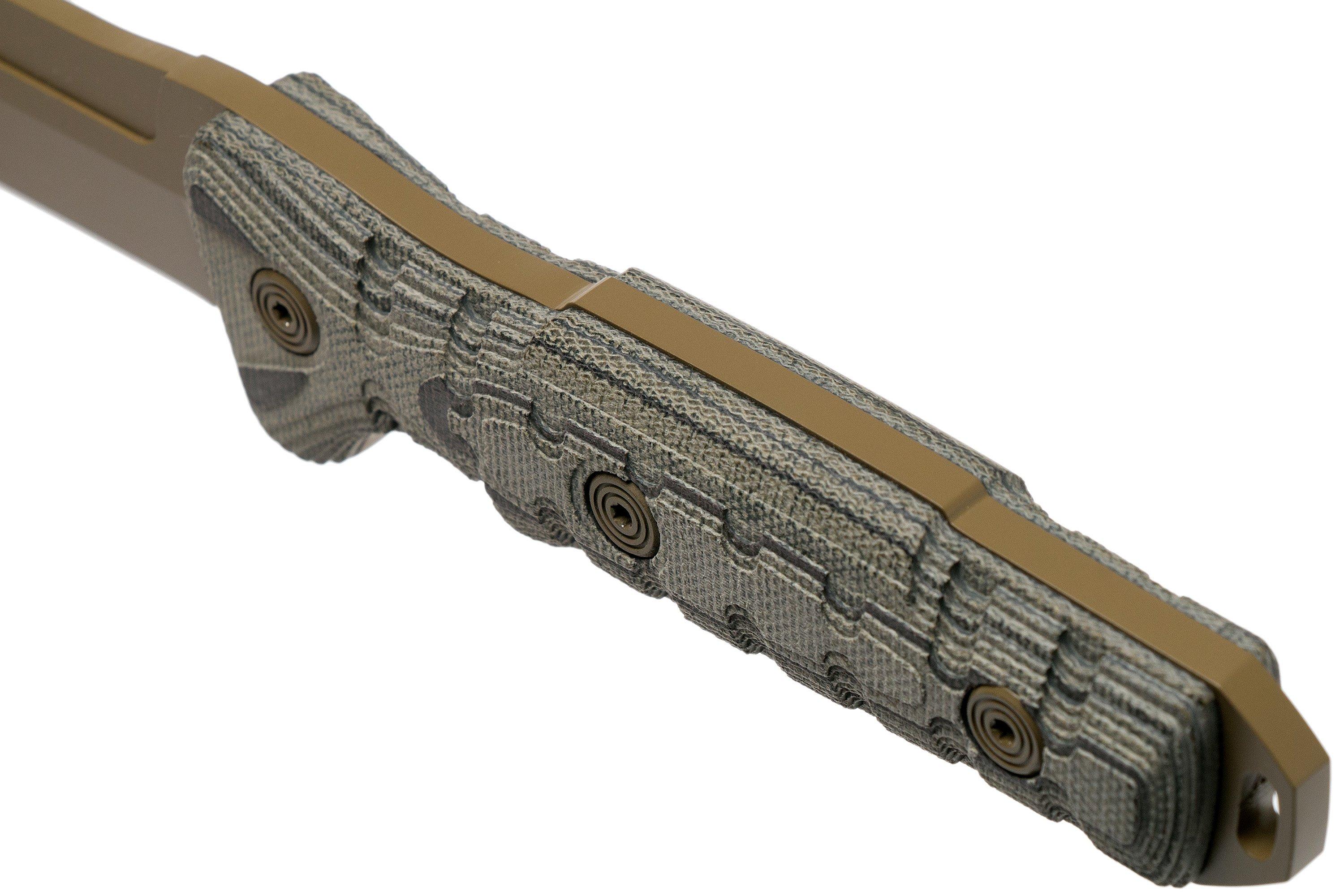 Buck Ground Combat Knife Tanto 893BRS Coyote Brown GCK coltello da ...