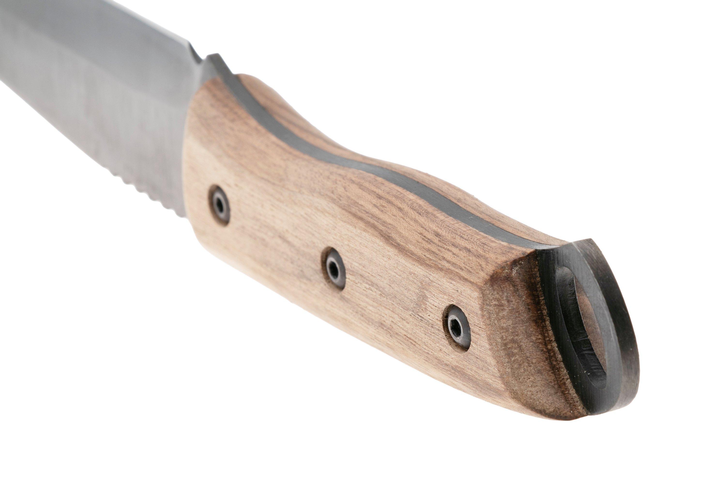 Beavercraft Dusk BSH4_F, Black 1066, Walnut, bushcraft knife ...