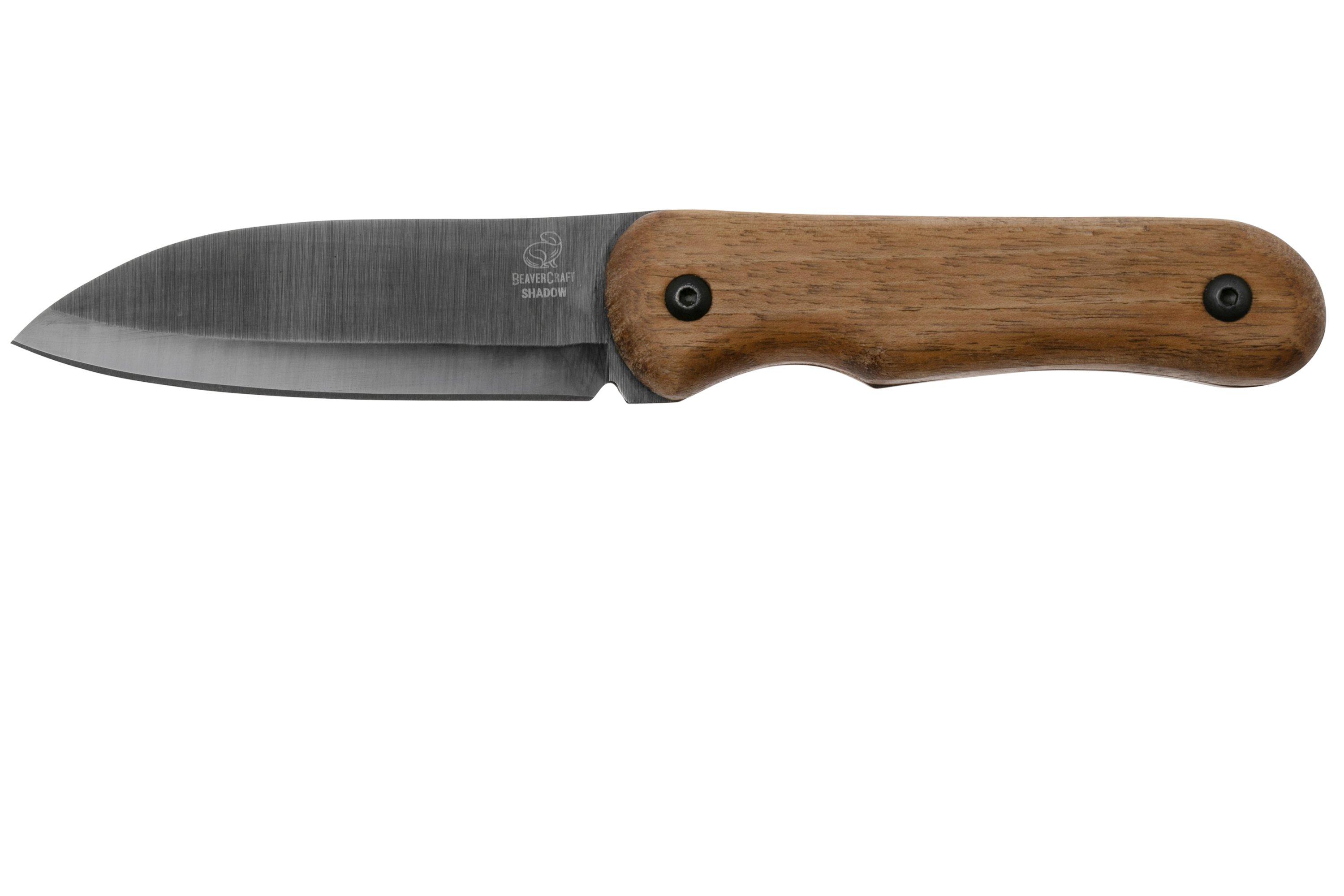 Beavercraft BSH5 Shadow Compact Bushcraft Knife, fixed knife ...