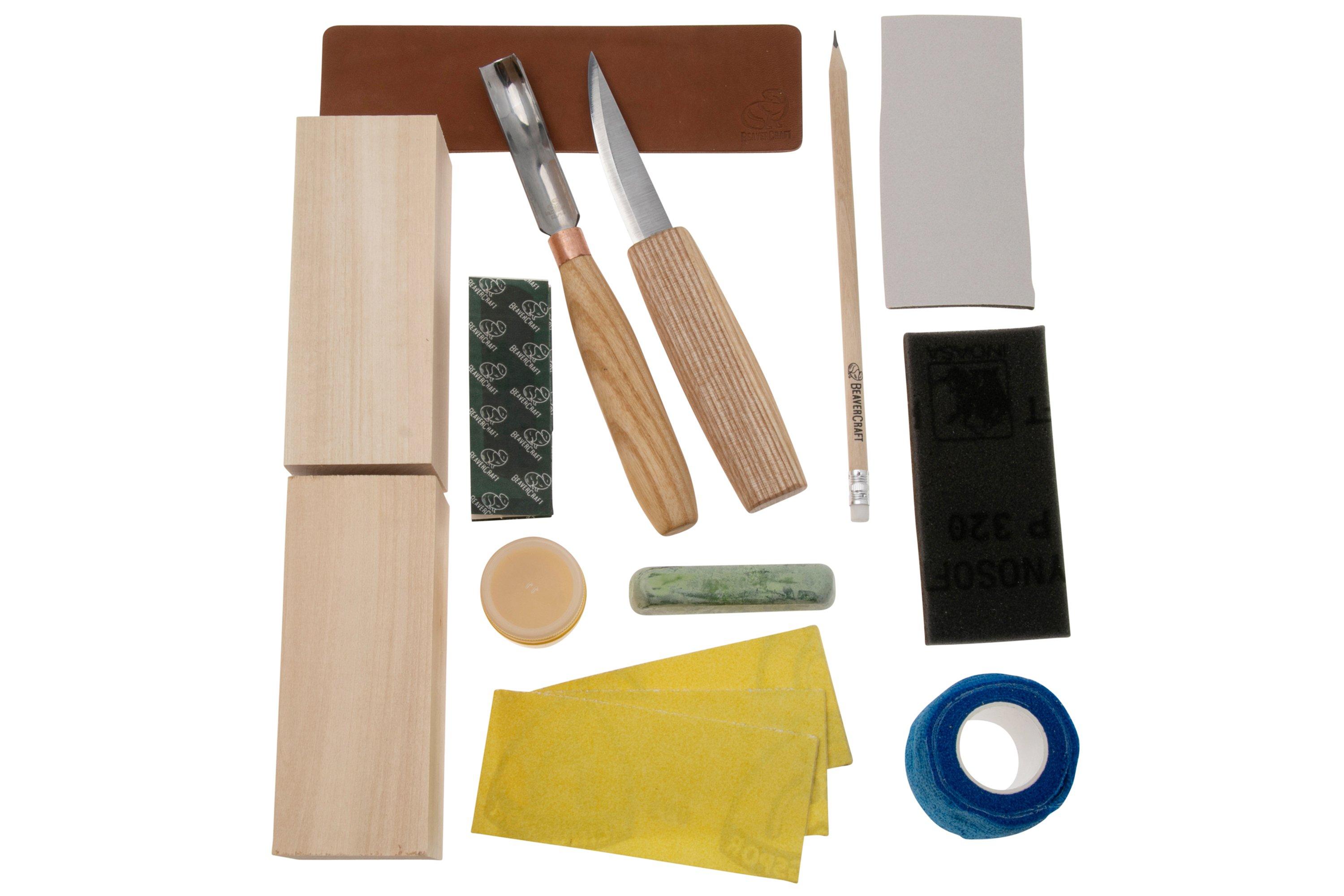 Beavercraft DIY10 Wooden Clogs Wood Carving Kit, wood carving set ...