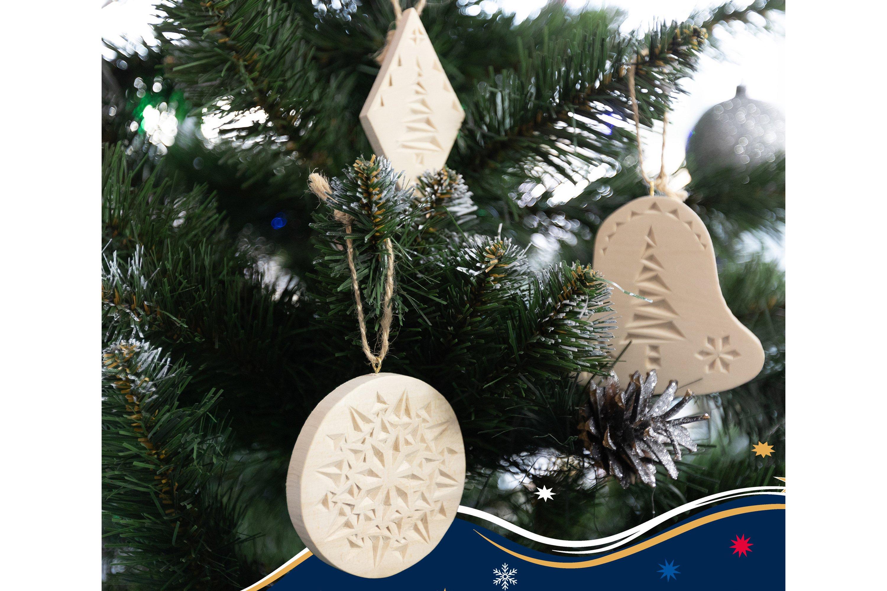 BeaverCraft DIY13 Chip Carving Kit Christmas Ornaments, houtsnijset ...