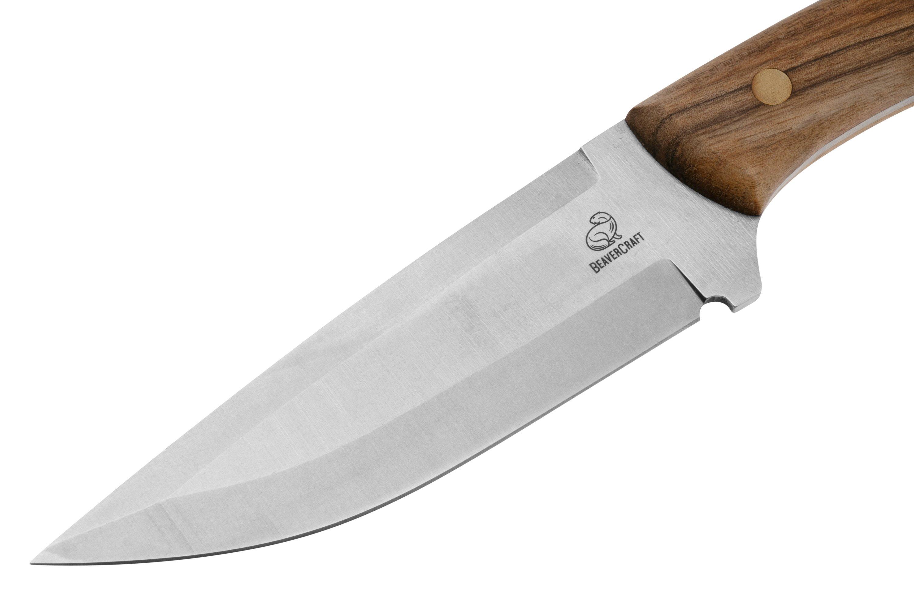 Beavercraft HGK1-ART Hunting Knife, Stainless Steel, Walnut Handle ...