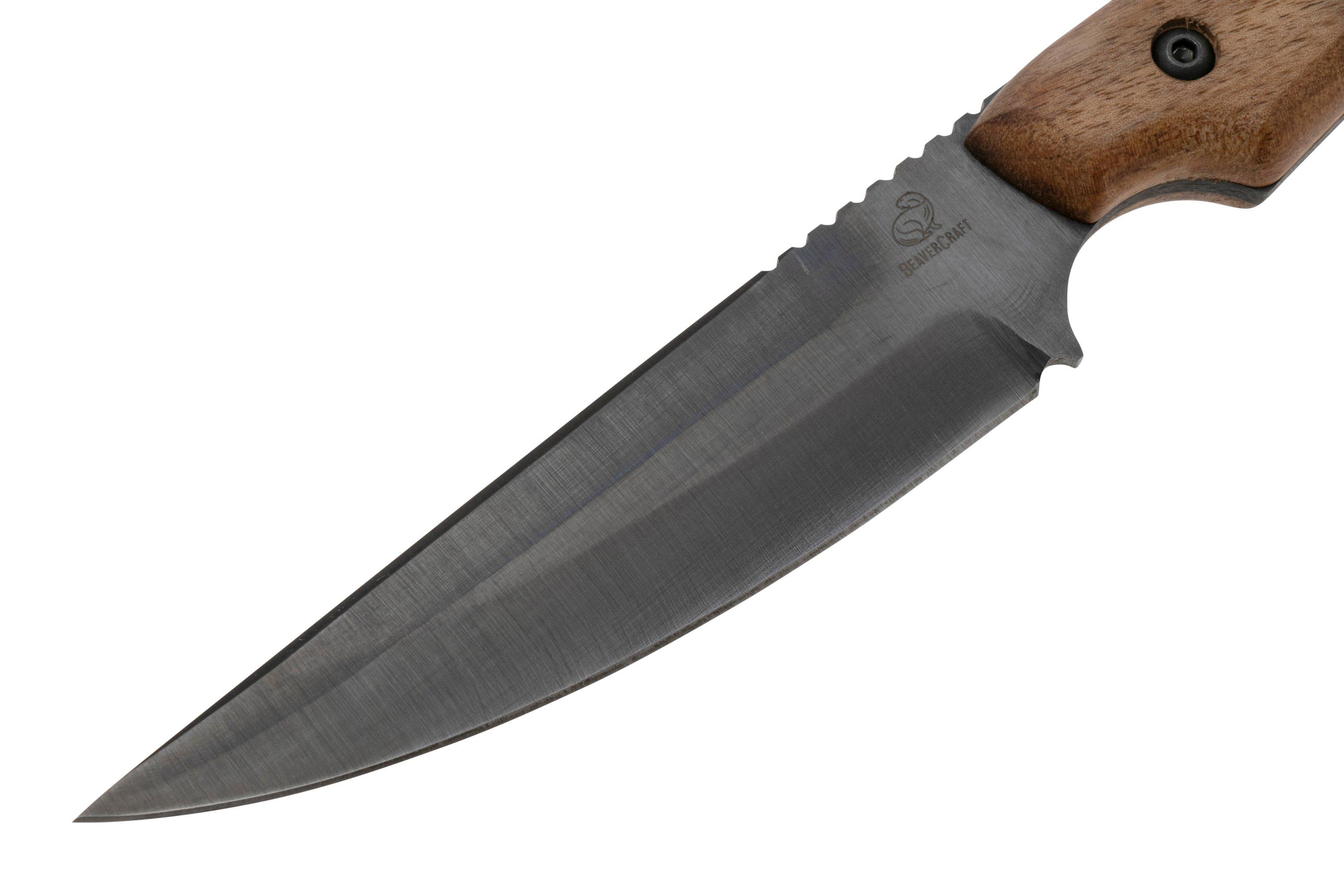 Beavercraft HGK6 Black 1066, Walnut, fixed knife | Advantageously ...