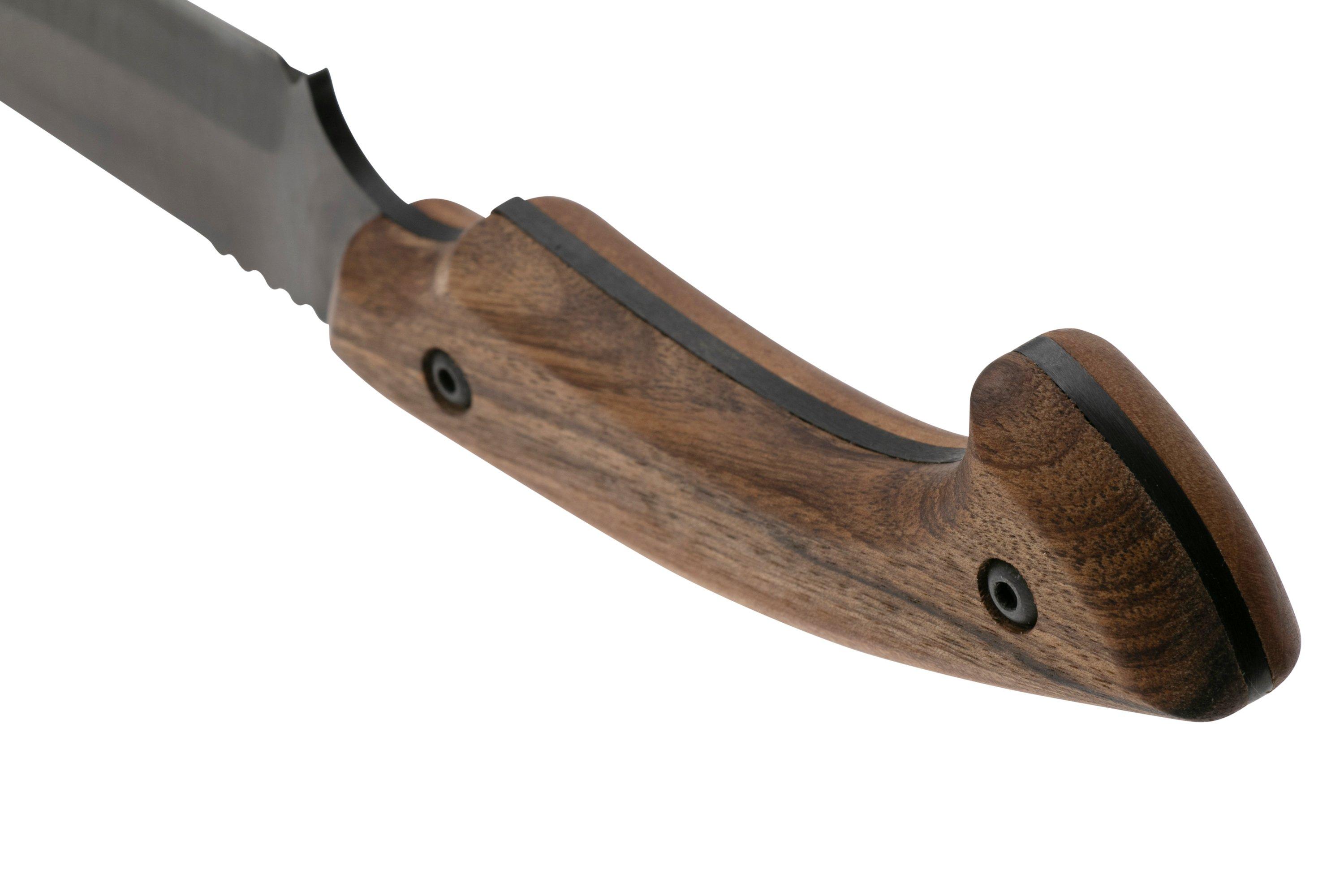 Beavercraft HGK6 Black 1066, Walnut, fixed knife | Advantageously ...