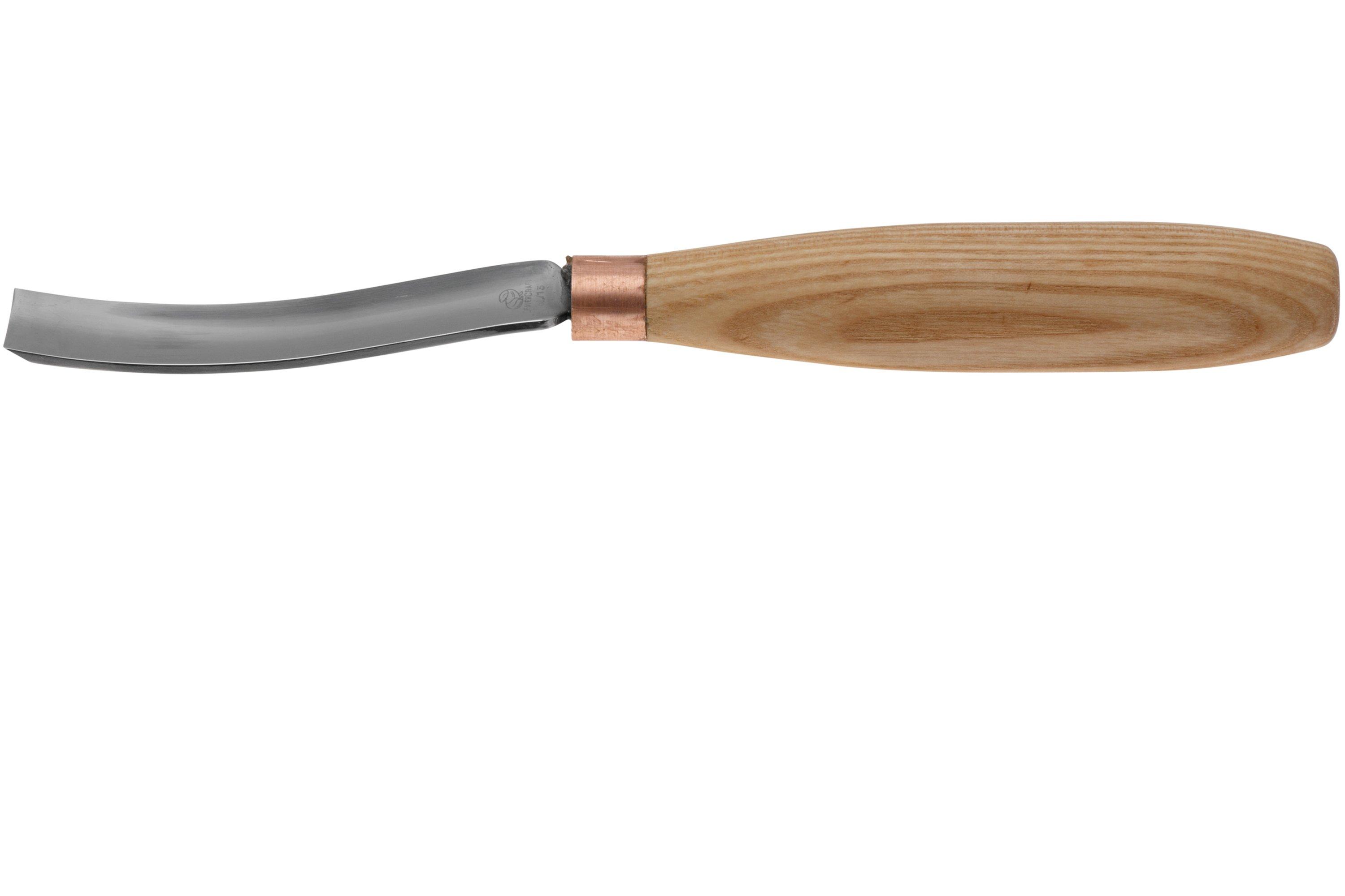 BeaverCraft Compact Long Bent Gouge K6L-15 Sweep 6, 15 mm, gouge ...